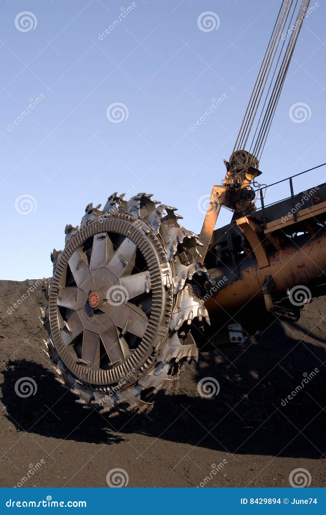 Rotor digger part stock photo. Image of machine, rotor - 8429894