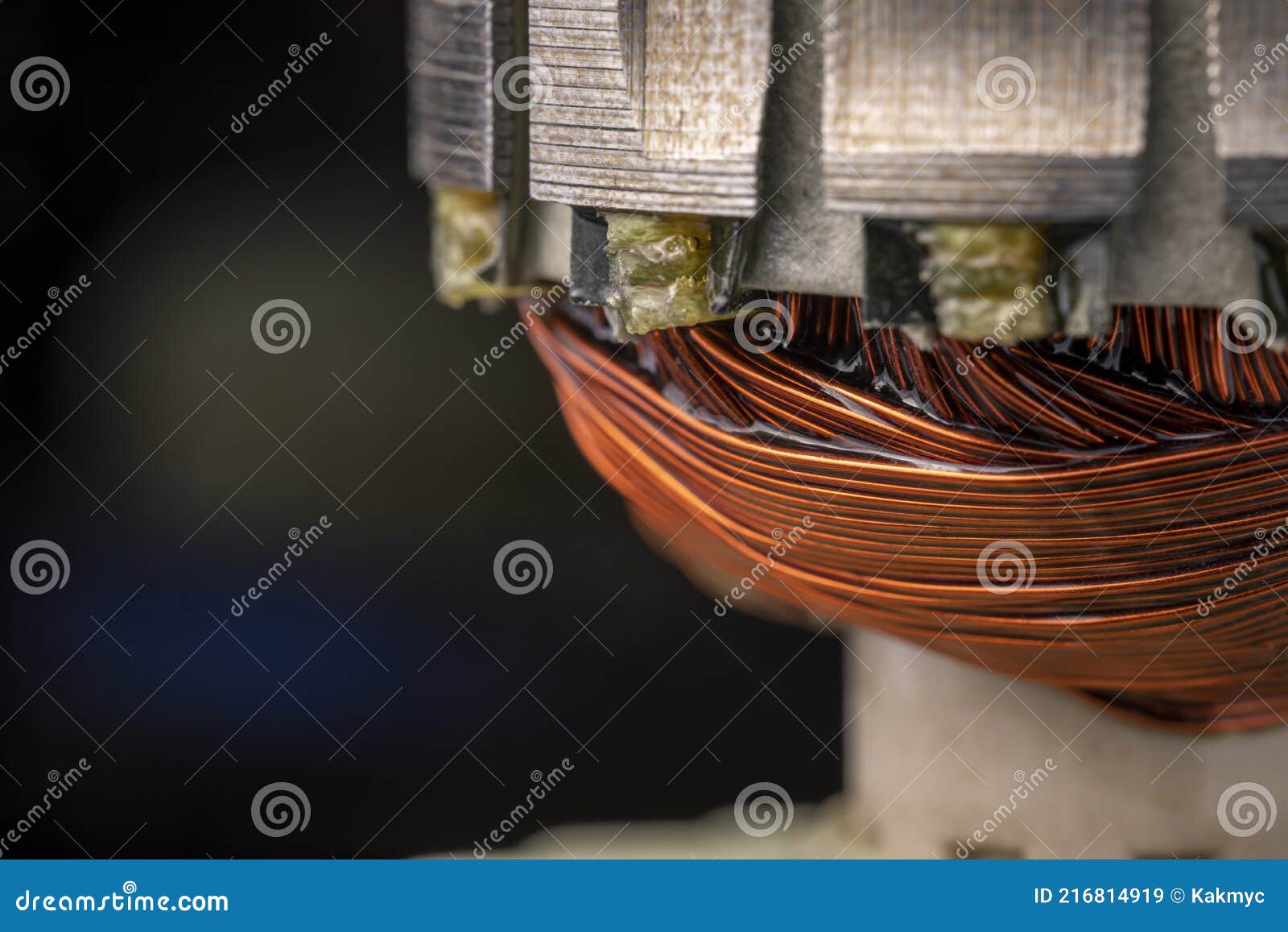 Rotor of an Electric Motor Close Up Stock Image - Image of electrical ...