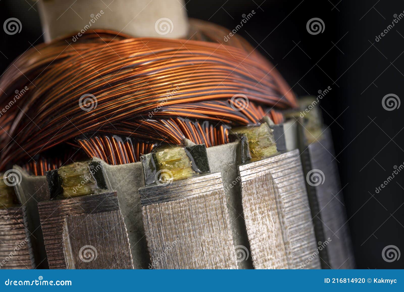 Rotor of an Electric Motor Close Up Stock Photo - Image of electricity ...
