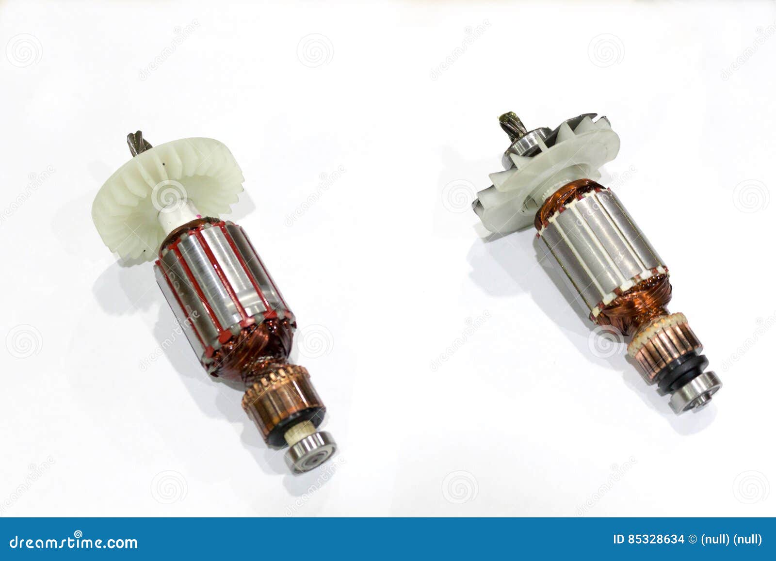 Rotor of Electric Motor Close-up, Isolated Stock Photo - Image of power ...