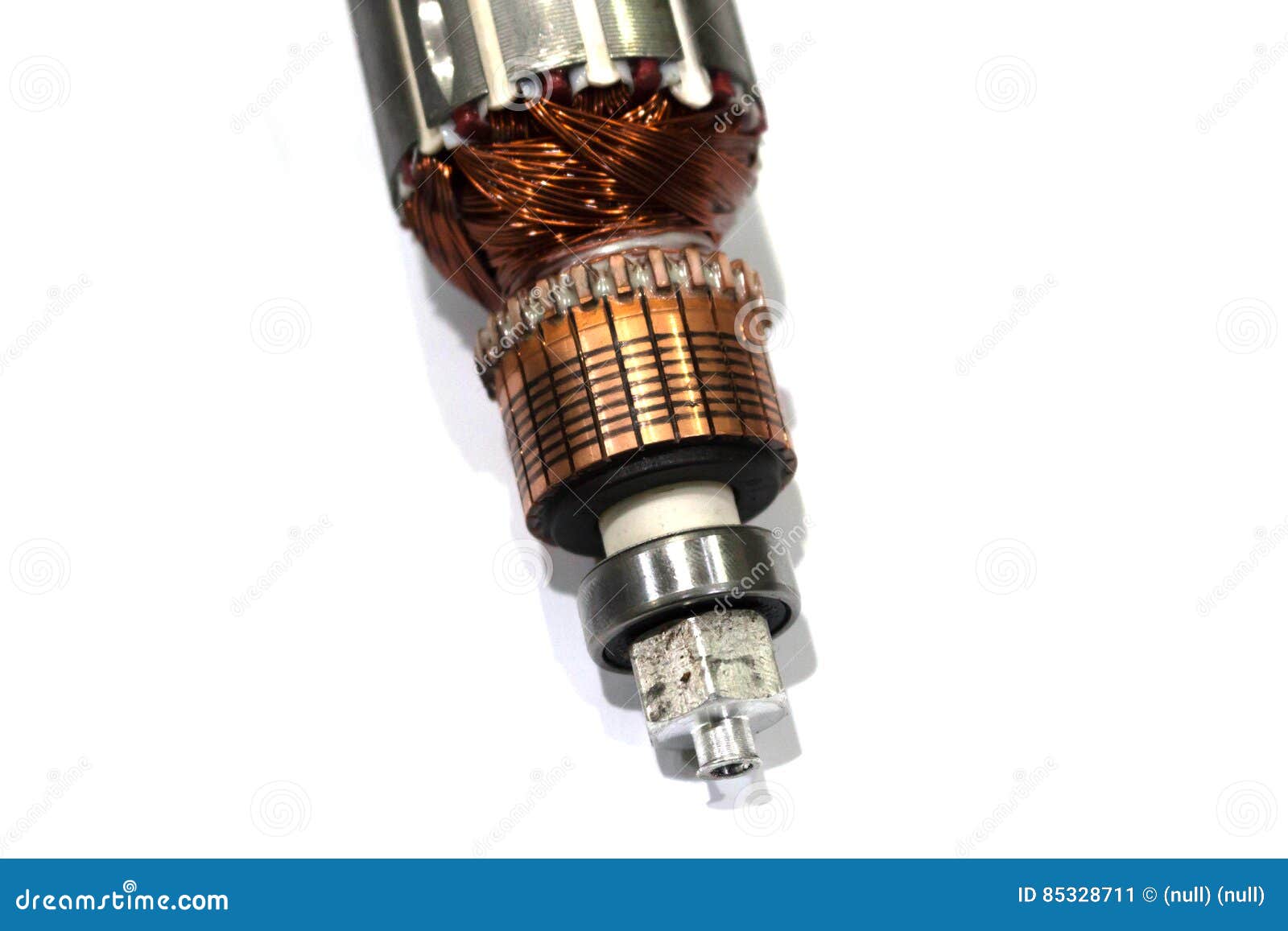 Rotor of Electric Motor Close-up, Isolated Stock Image - Image of ...