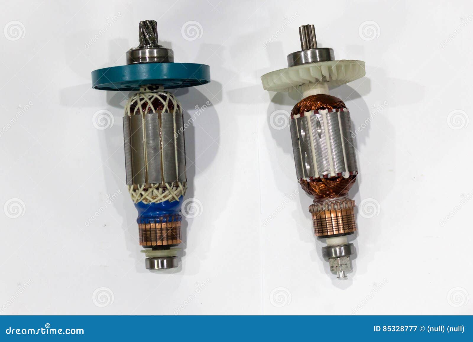 Rotor of Electric Motor Close-up, Isolated Stock Image - Image of ...