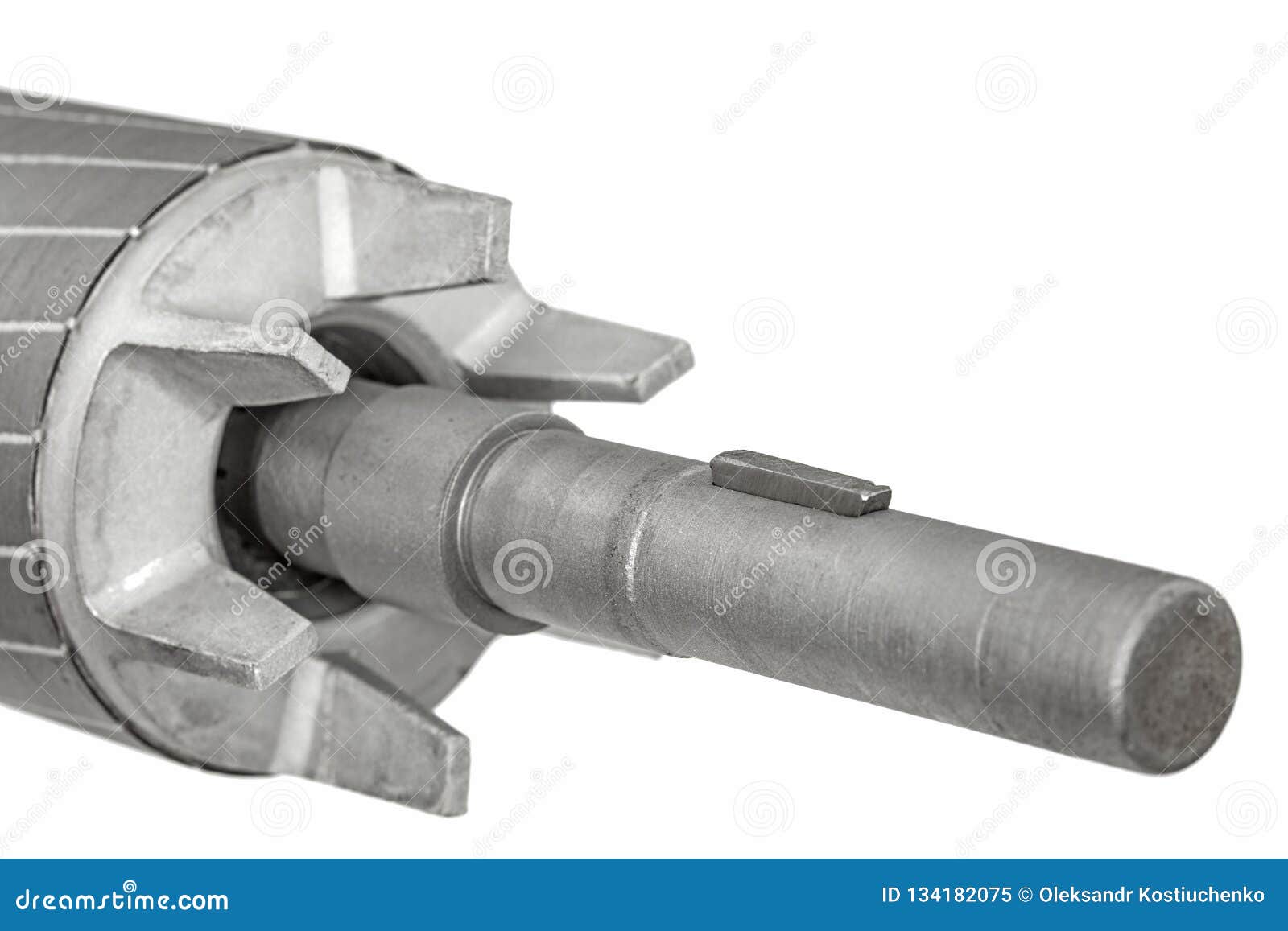 Rotor of Electric Motor, Isolated on White Background Stock Image ...