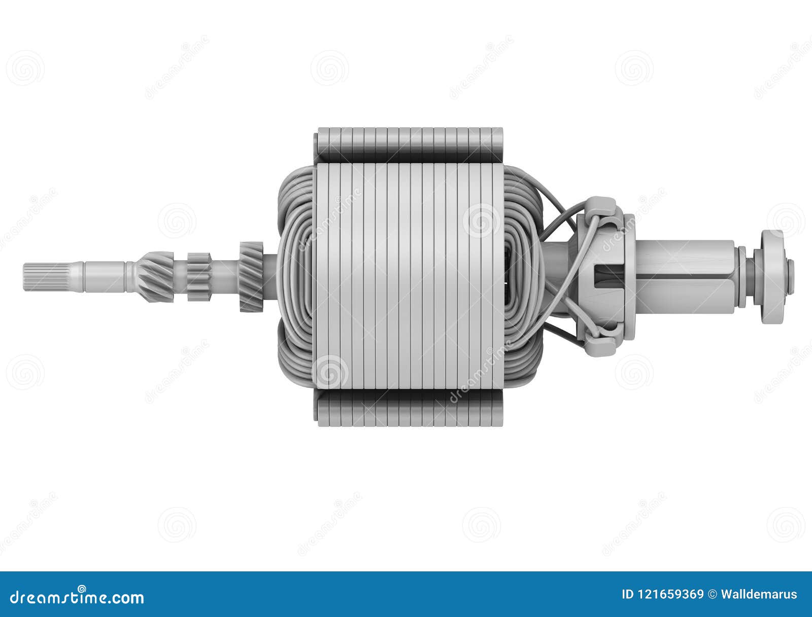 DC Motor Rotor Drawings Cartoon Vector | CartoonDealer.com #192042281