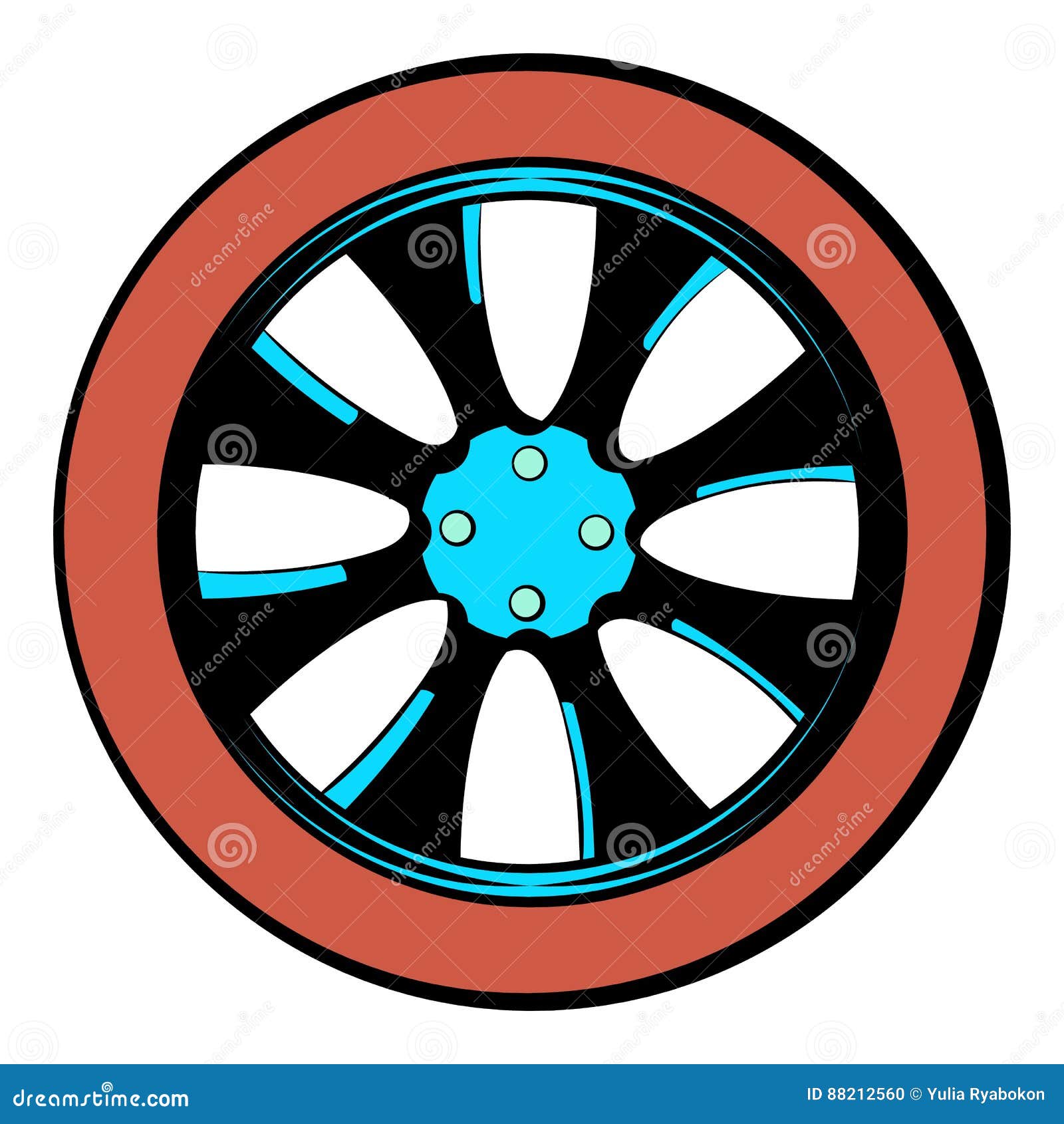 Rotor icon cartoon stock vector. Illustration of isolated - 88212560