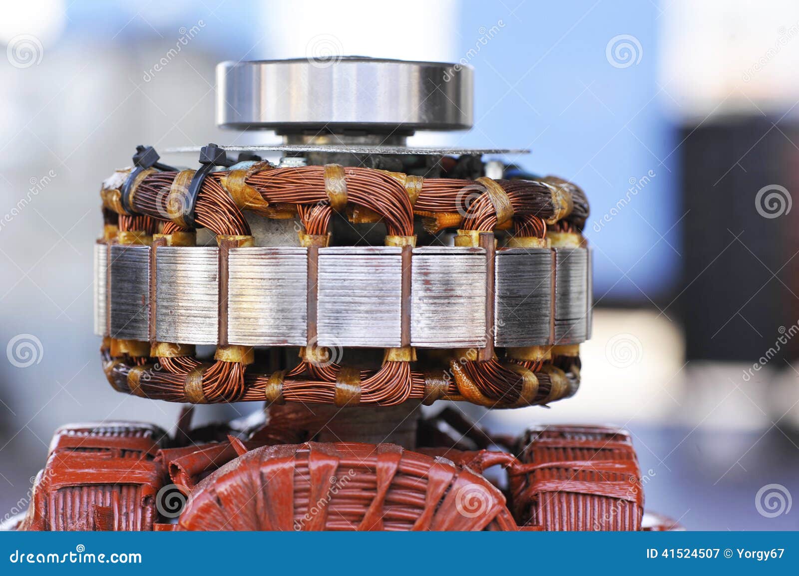 Rotor Part stock image. Image of metal, energy, generator - 41524507