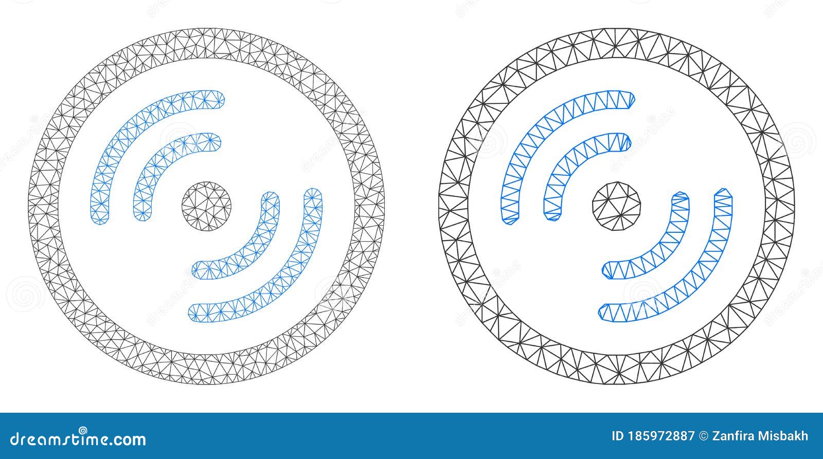 Rotor Rotation Icon - Vector Triangle Mesh Stock Vector - Illustration ...