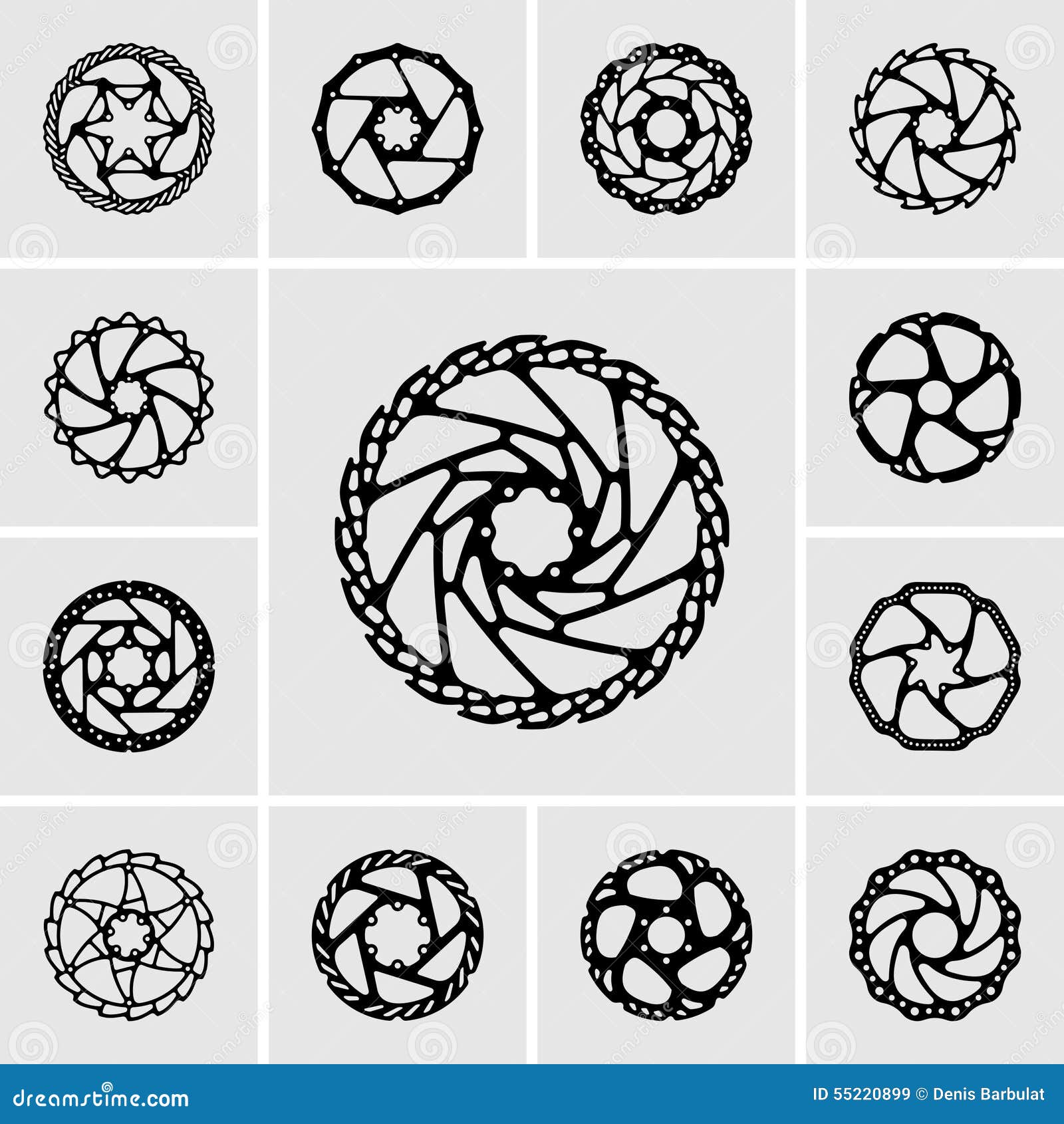 Rotors stock vector. Illustration of rotor, speed, brake - 55220899