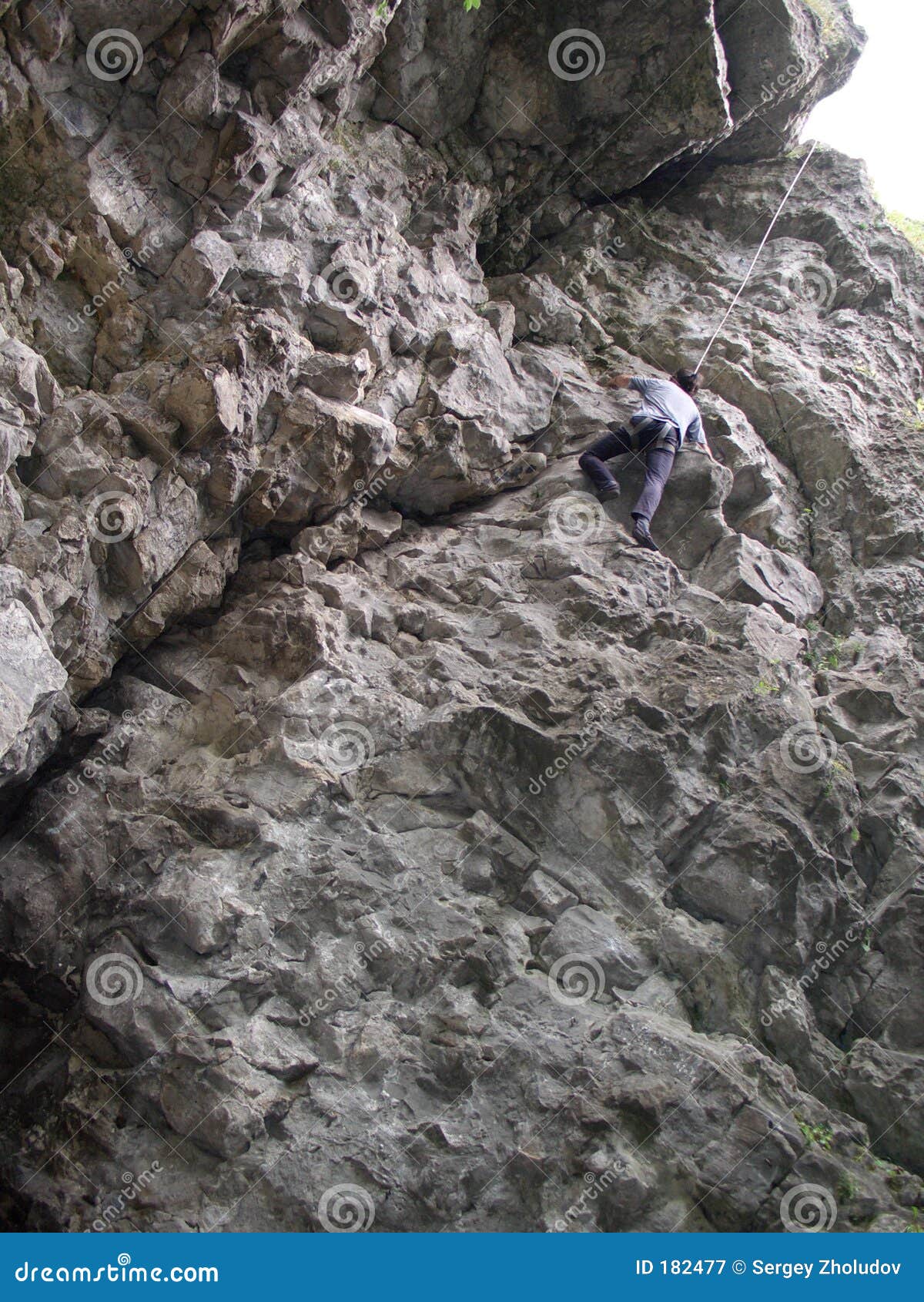 Rots-klimmer stock afbeelding. Image of bovenkant, adrenaline - 182477