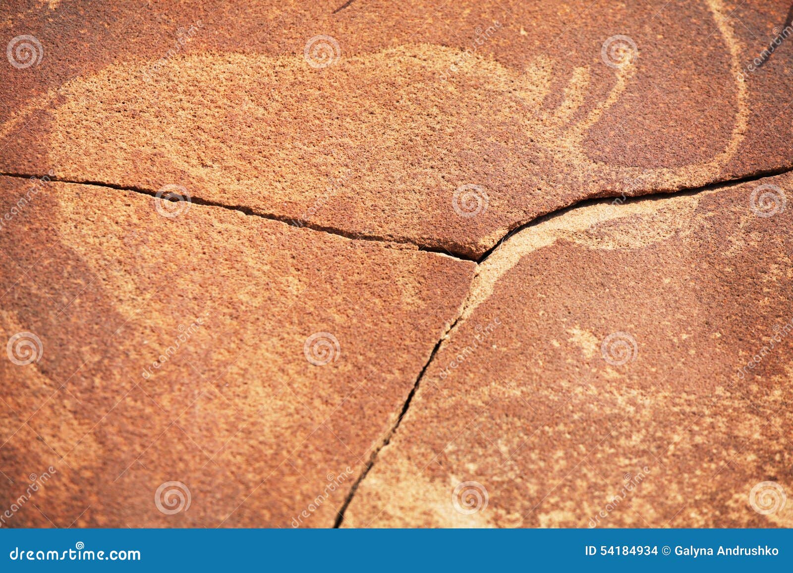 Rotstekening stock foto. Image of archeologie, tekening - 54184934