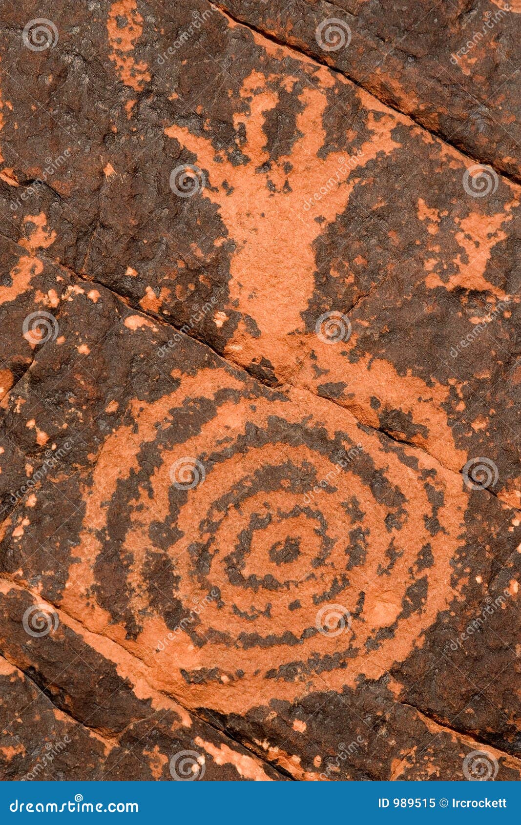 Rotstekening op Rode Rots stock afbeelding. Image of rood - 989515