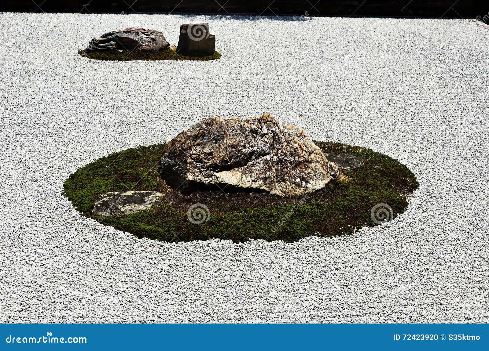 Rotstuin Van Ryouanji-Tempel, Kyoto Japan Stock Foto - Image of bemost ...