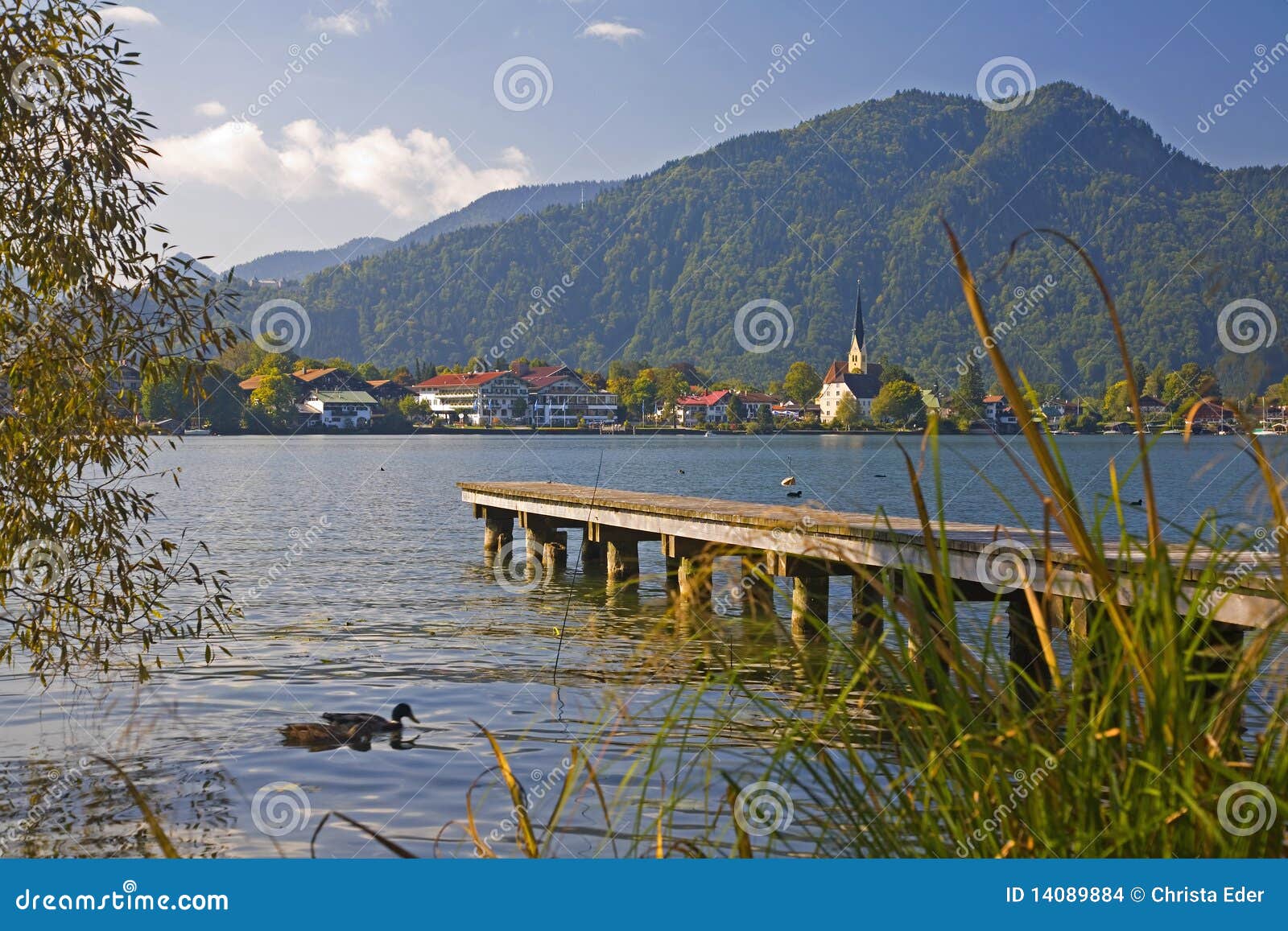 Rottach-Egern stock photo. Image of pier, holiday, upper - 14089884
