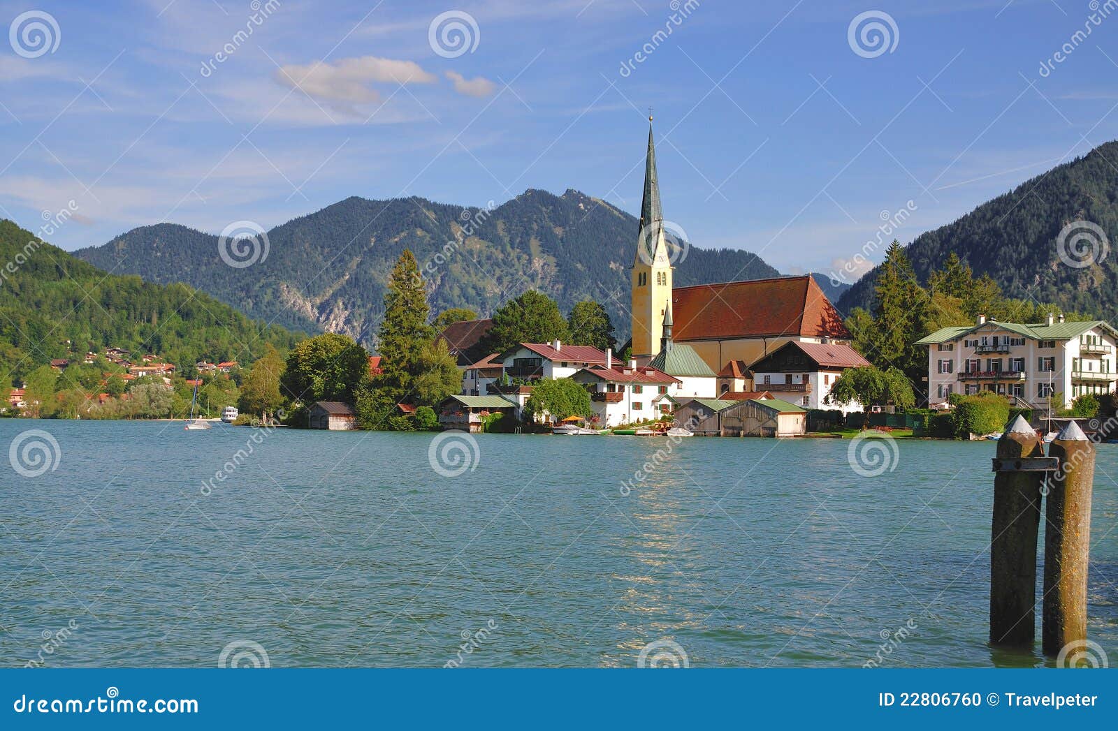 Rottach-Egern,Lake Tegernsee Stock Photo - Image: 22806760