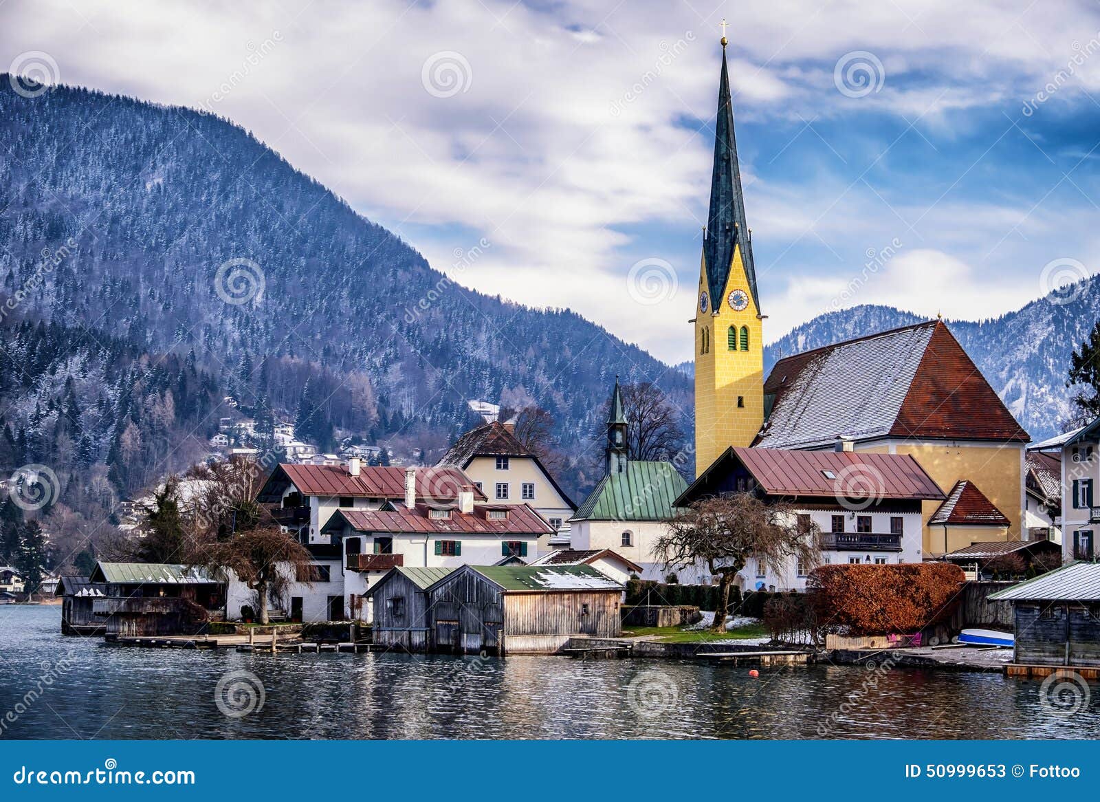Rottach-egern stock image. Image of sunlight, idyllic - 50999653