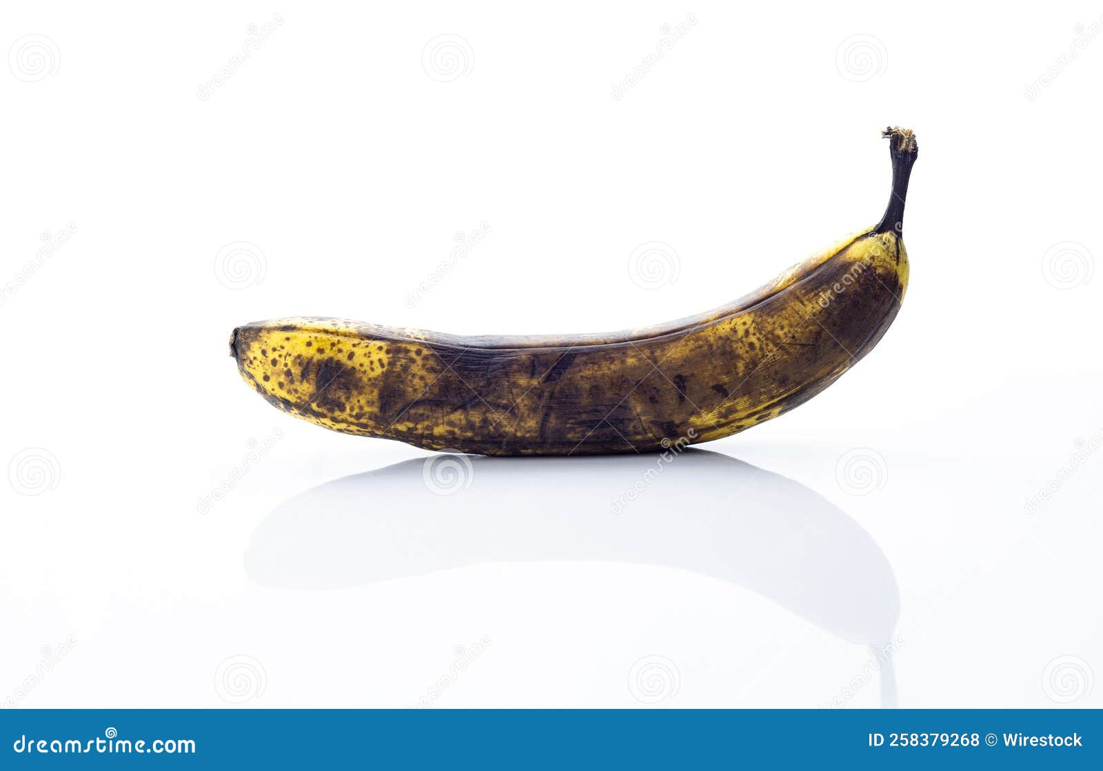 Rotten Banana Isolated in the White Background Stock Photo - Image of ...