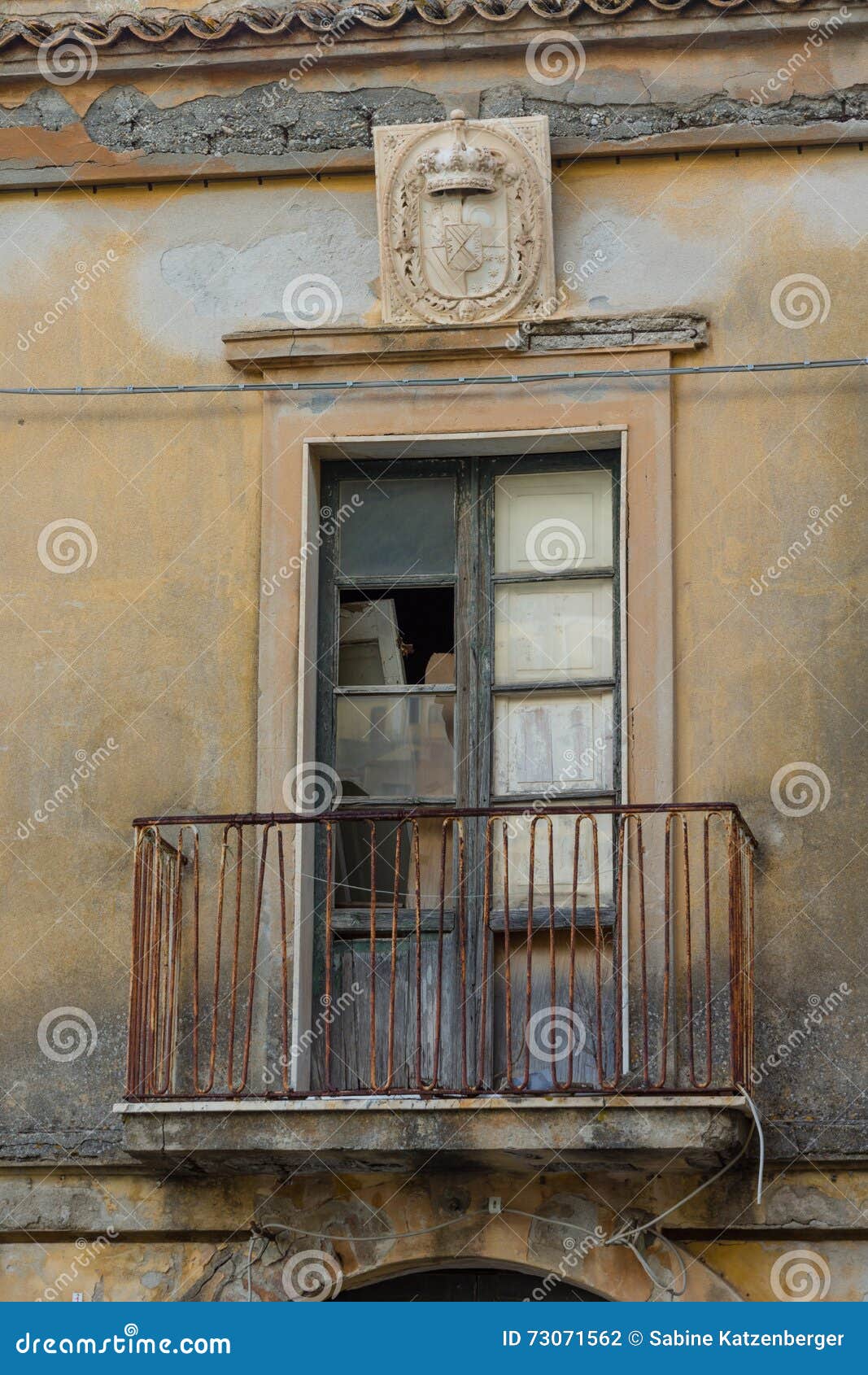 Rotten building stock photo. Image of antique, balcony - 73071562