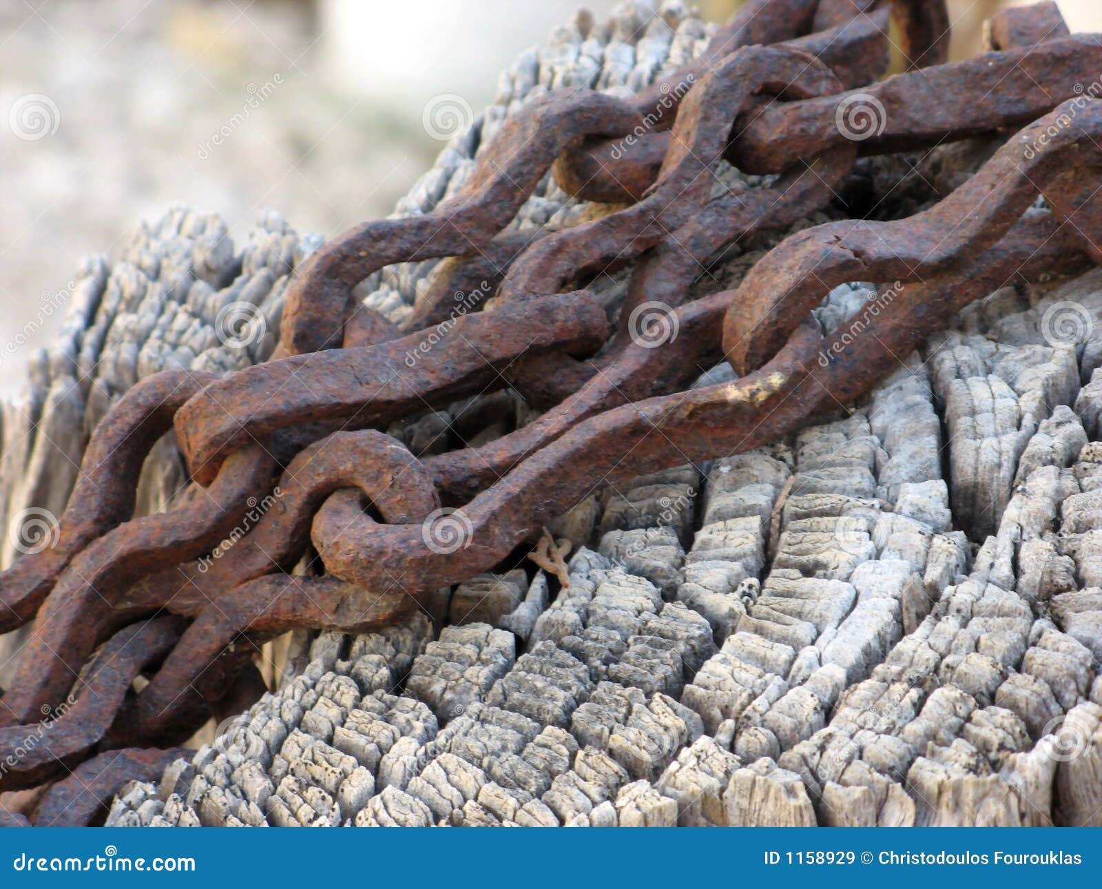 Rotten chain stock image. Image of trunks, abstract, steel - 1158929