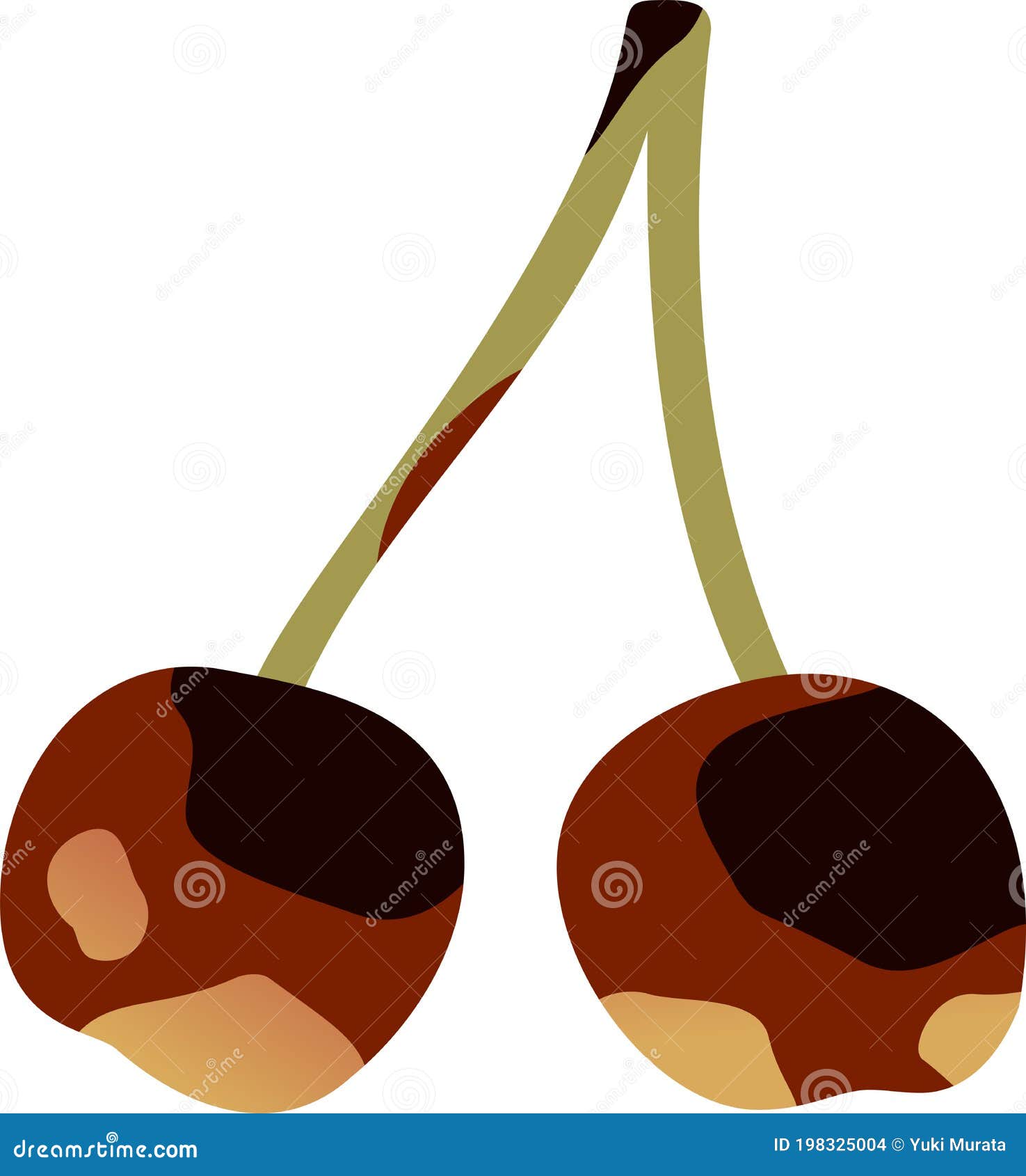 Rotten fruit illustration stock vector. Illustration of taste - 198325004