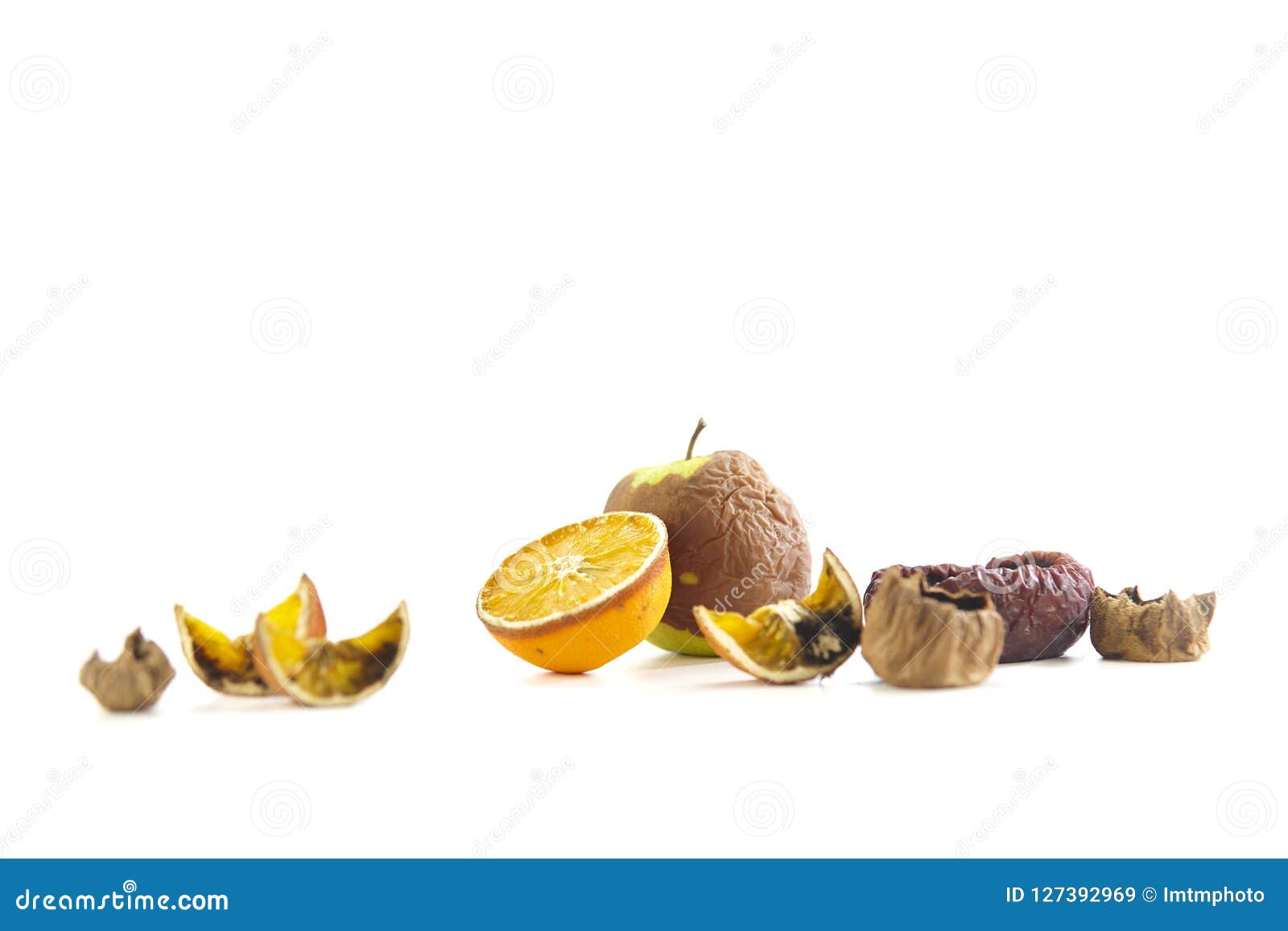Assorted rotten fruits stock image. Image of deterioration - 127392969