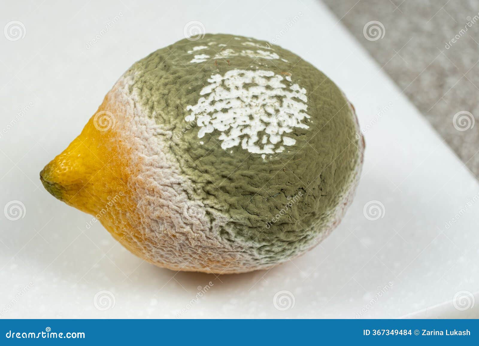 Rotten Lemon, Green Background Royalty-Free Stock Photography ...
