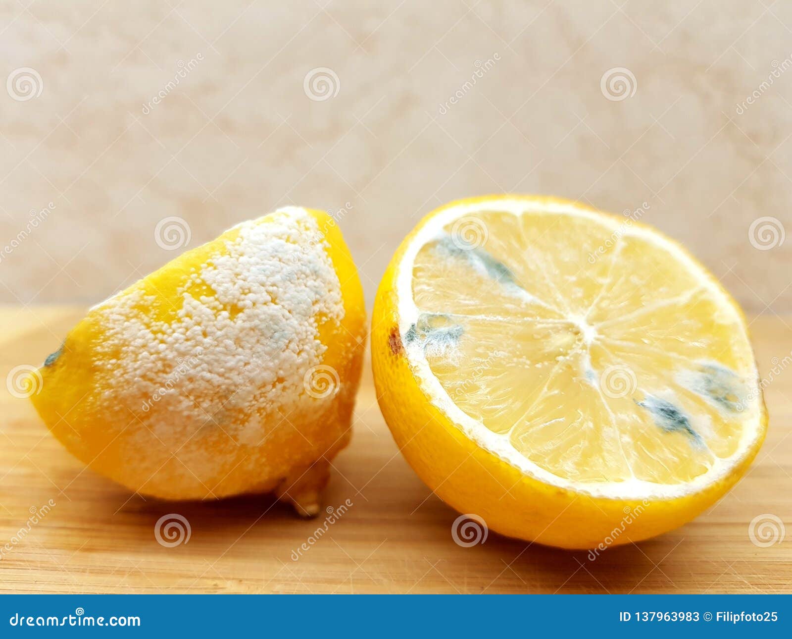 Rotten lemon stock image. Image of nasty, mouldy, citrus - 137963983