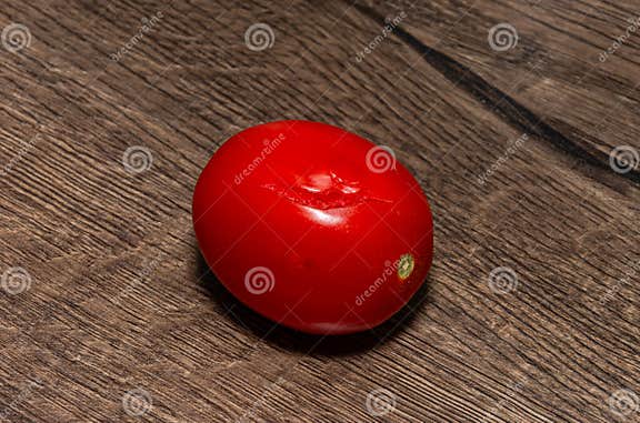 Rotten Spoiled Tomato on the Table Stock Photo - Image of dessert ...