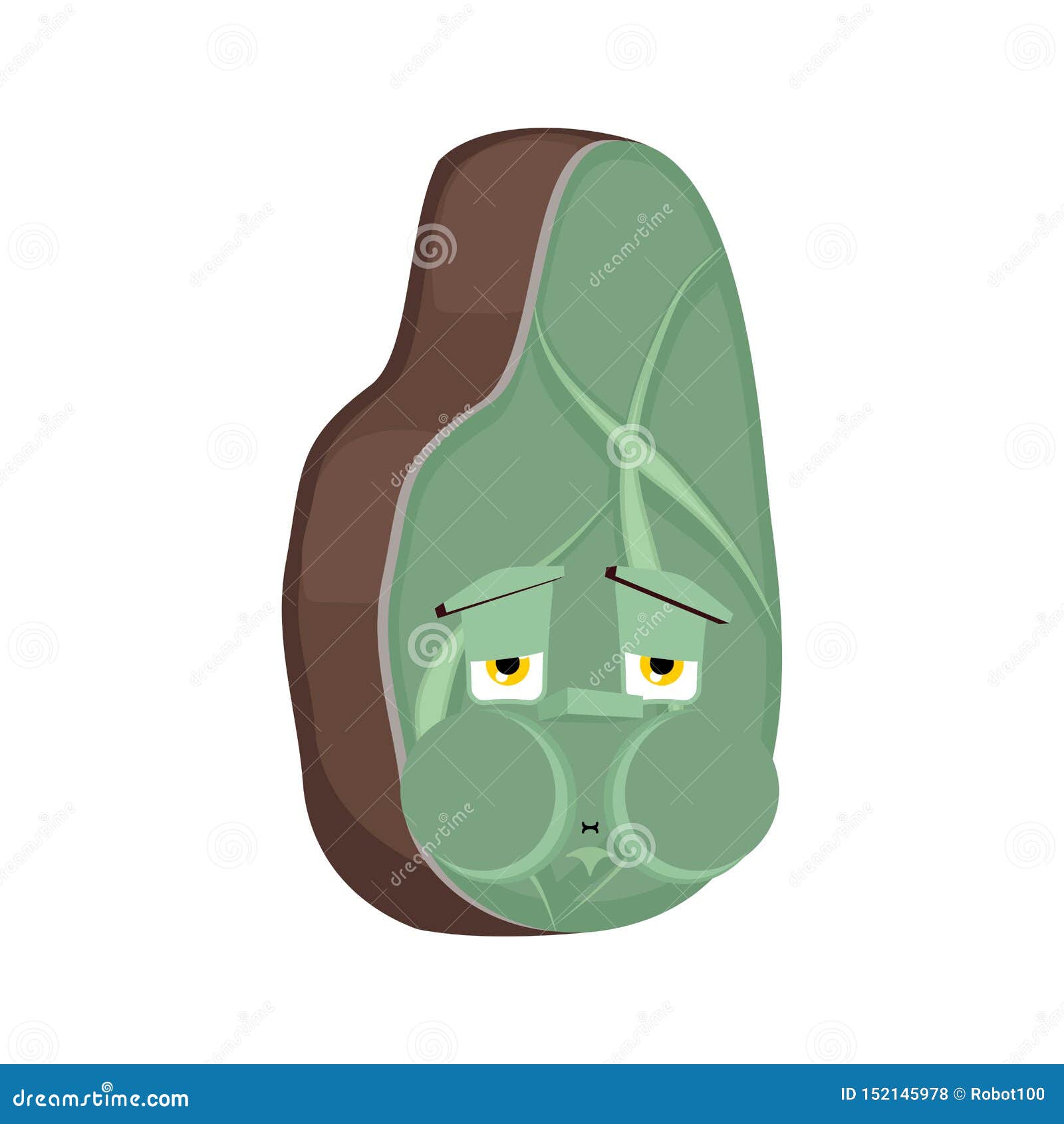 Rotten Piece Of Meat Icon, Cartoon Style Vector Illustration ...