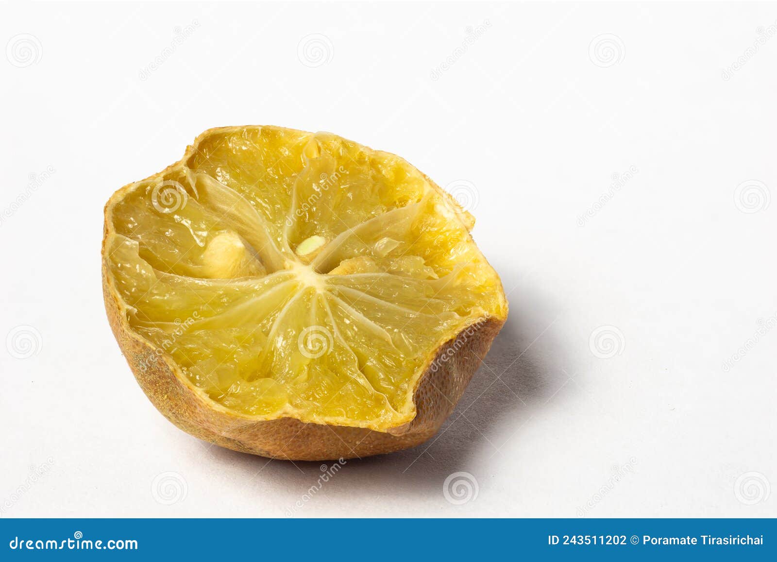 Rotten Thai Lemon on White Background Stock Photo - Image of vitamin ...