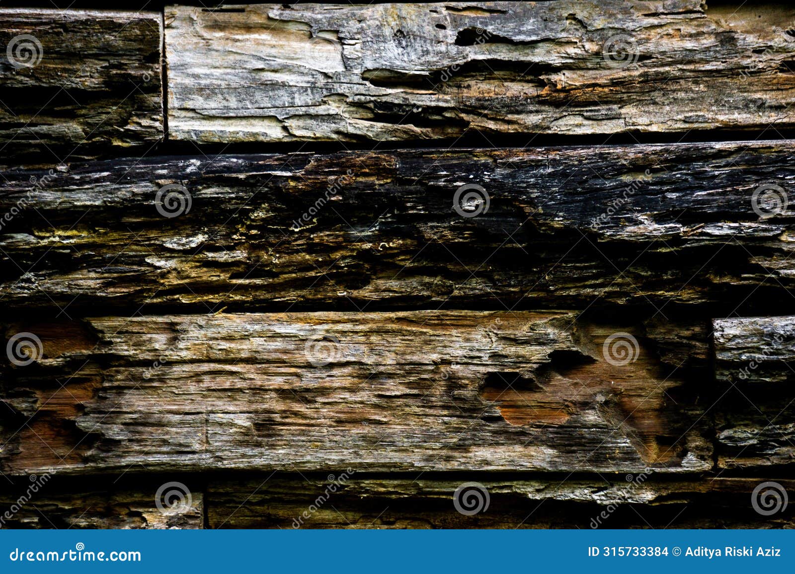 The Rotten Wood is Neatly Arranged. Suitable for Background or Template ...