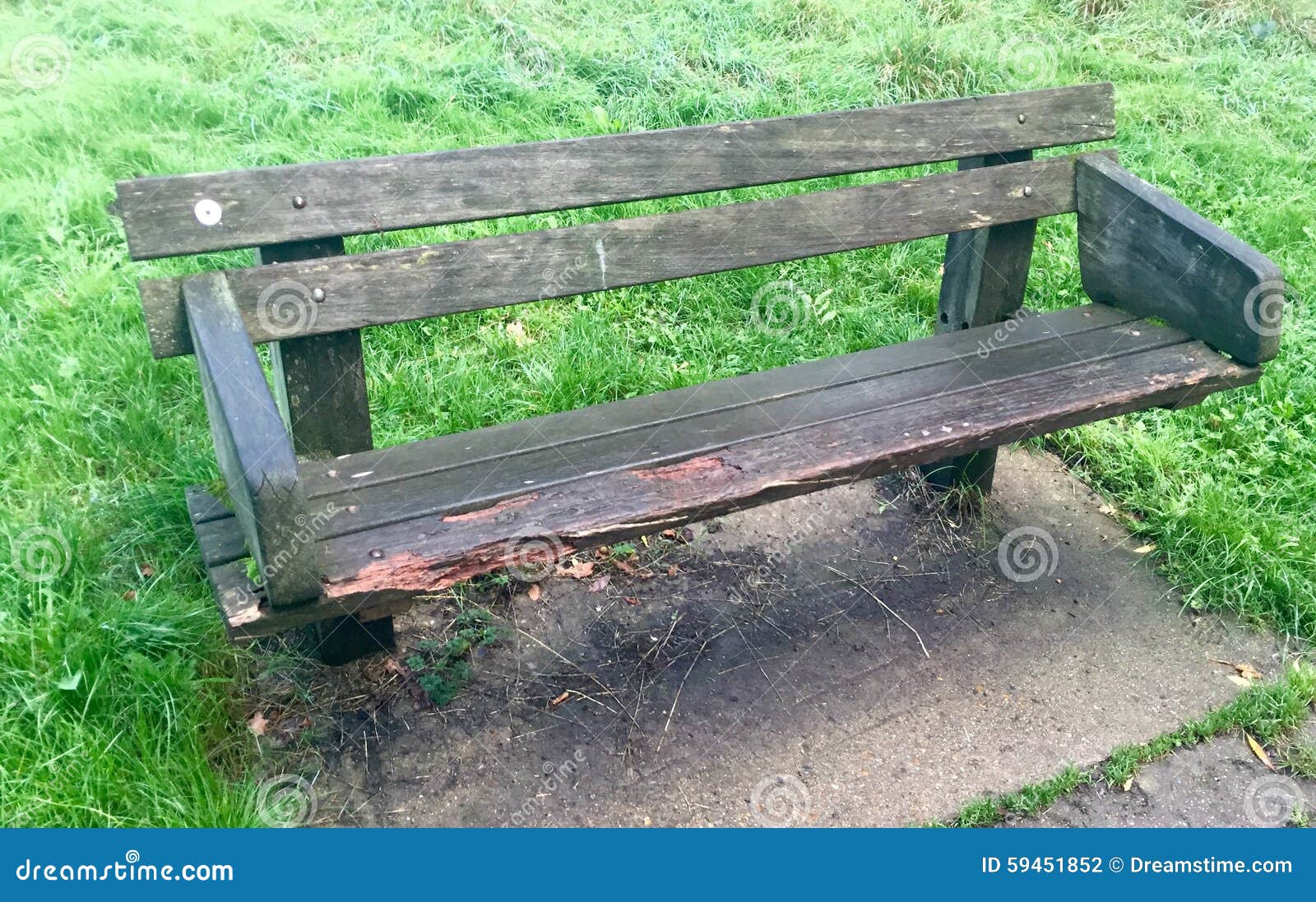 Rotten wooden bench stock photo. Image of rotten, wood - 59451852