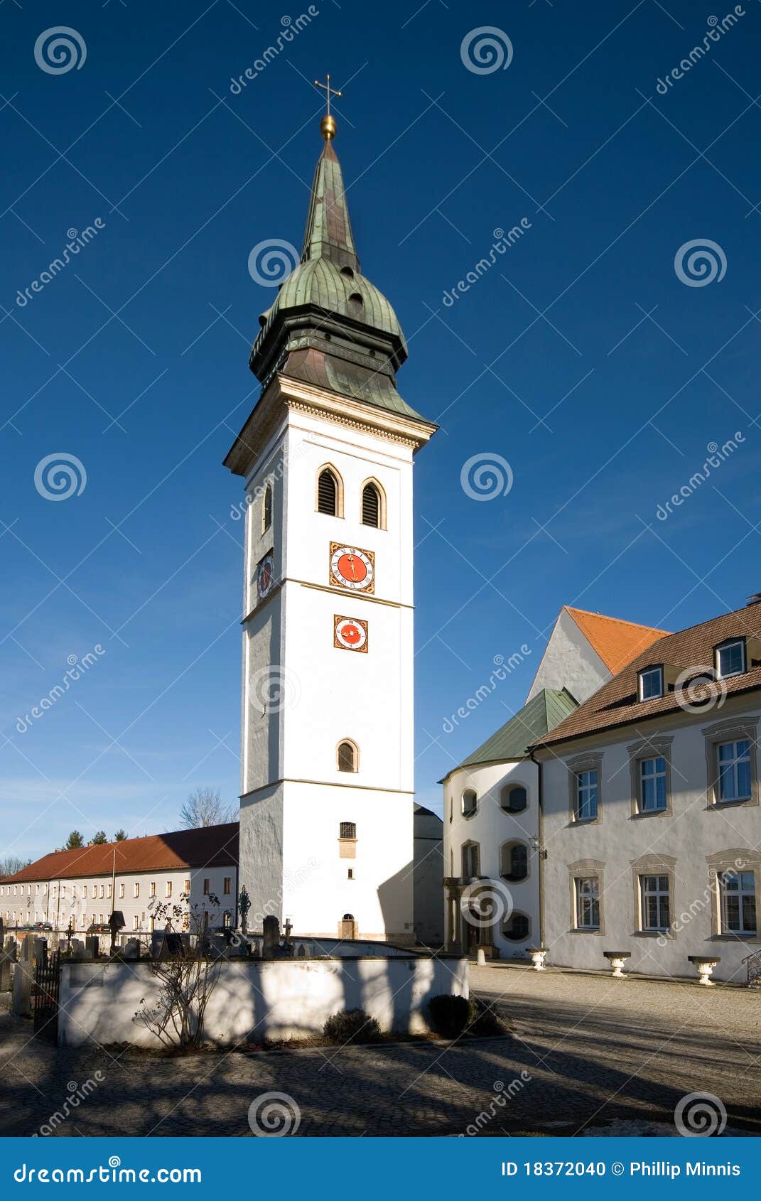 Rottenbuch Church, Germany stock photo. Image of graveyard - 18372040
