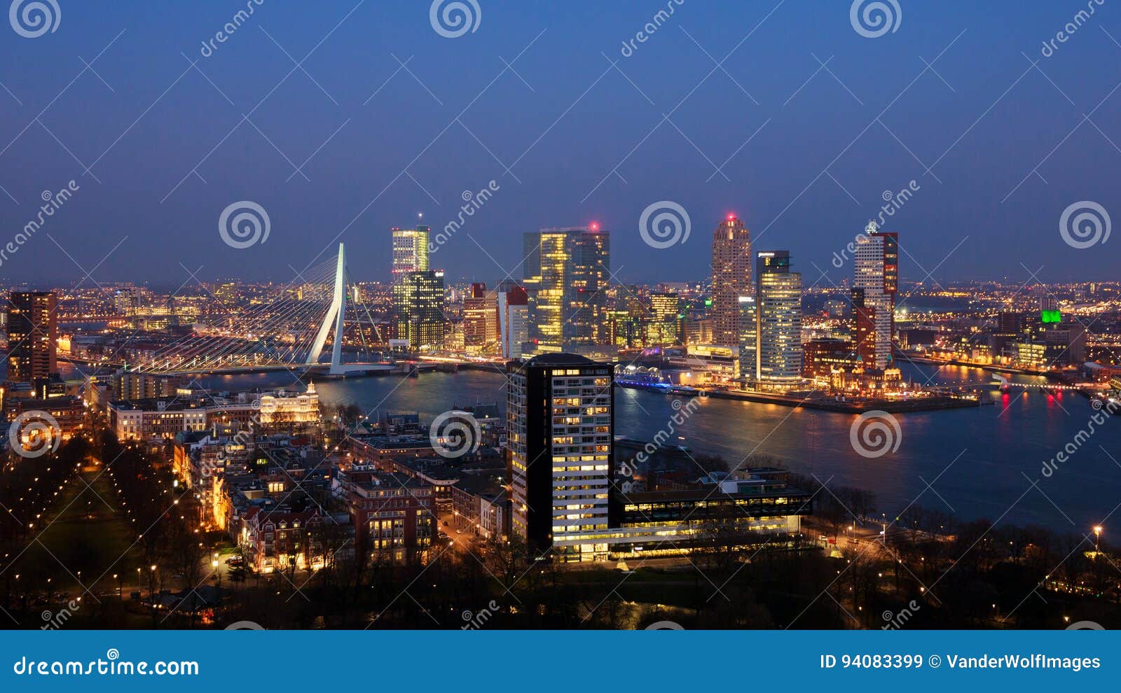 Rotterdam city skyline stock image. Image of outside - 94083399