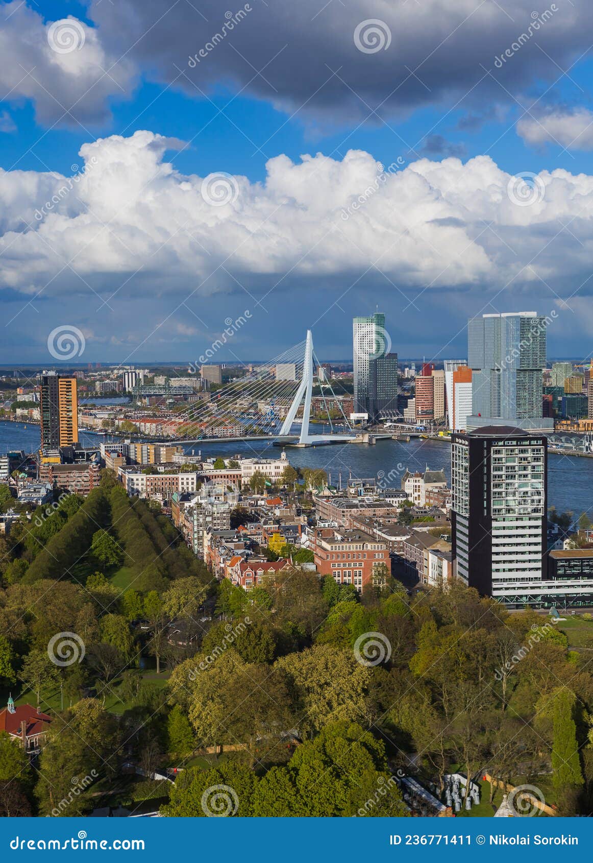 Rotterdam Cityscape - Netherlands Editorial Photo - Image of building ...