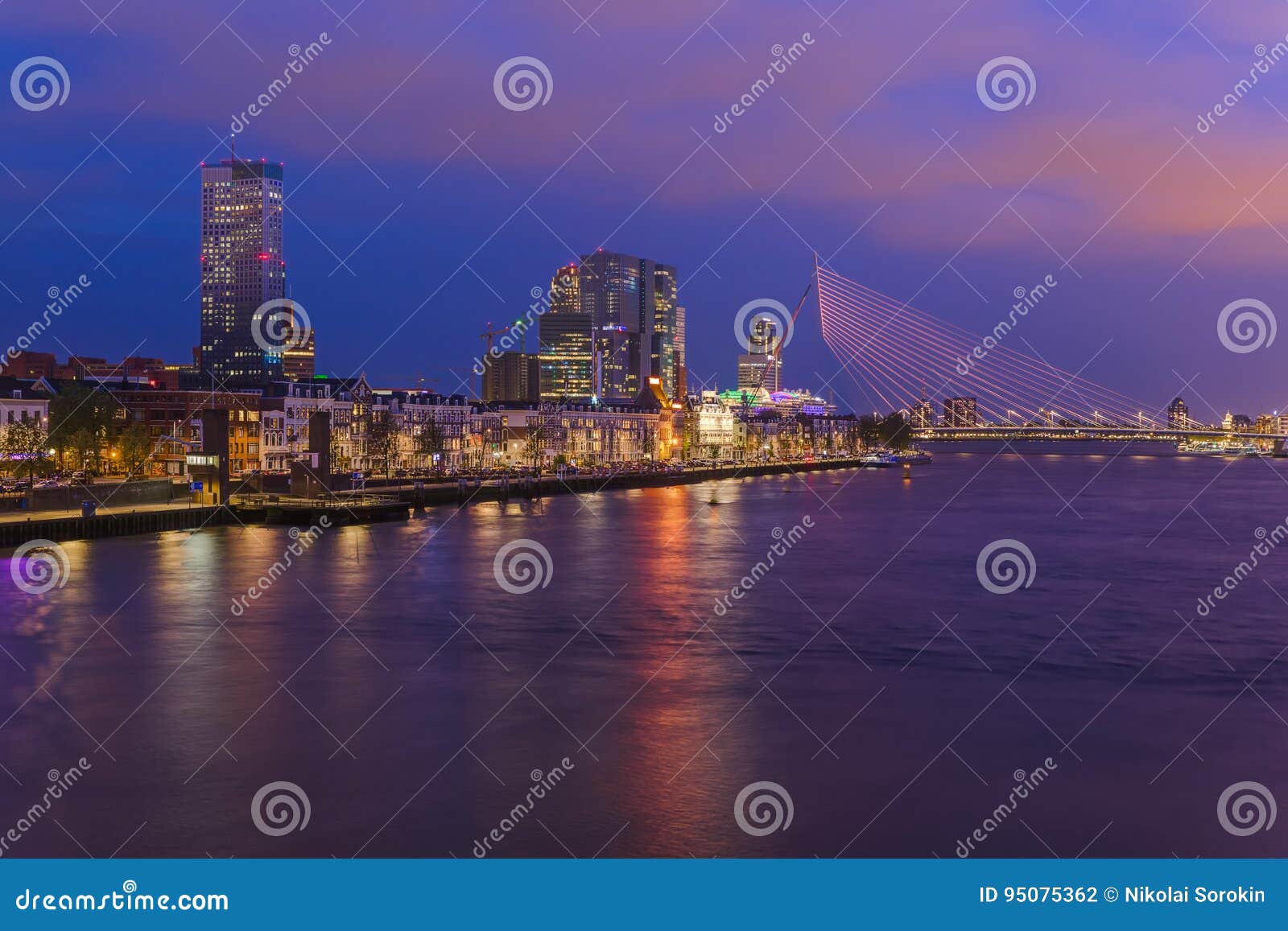 Rotterdam Cityscape - Netherlands Editorial Photography - Image of ...