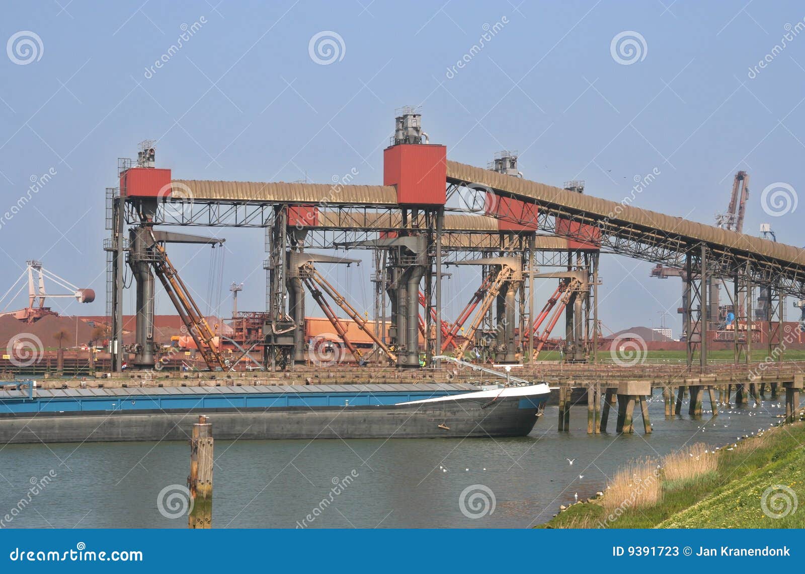Rotterdam Europoort stock image. Image of conveyor, dock - 9391723
