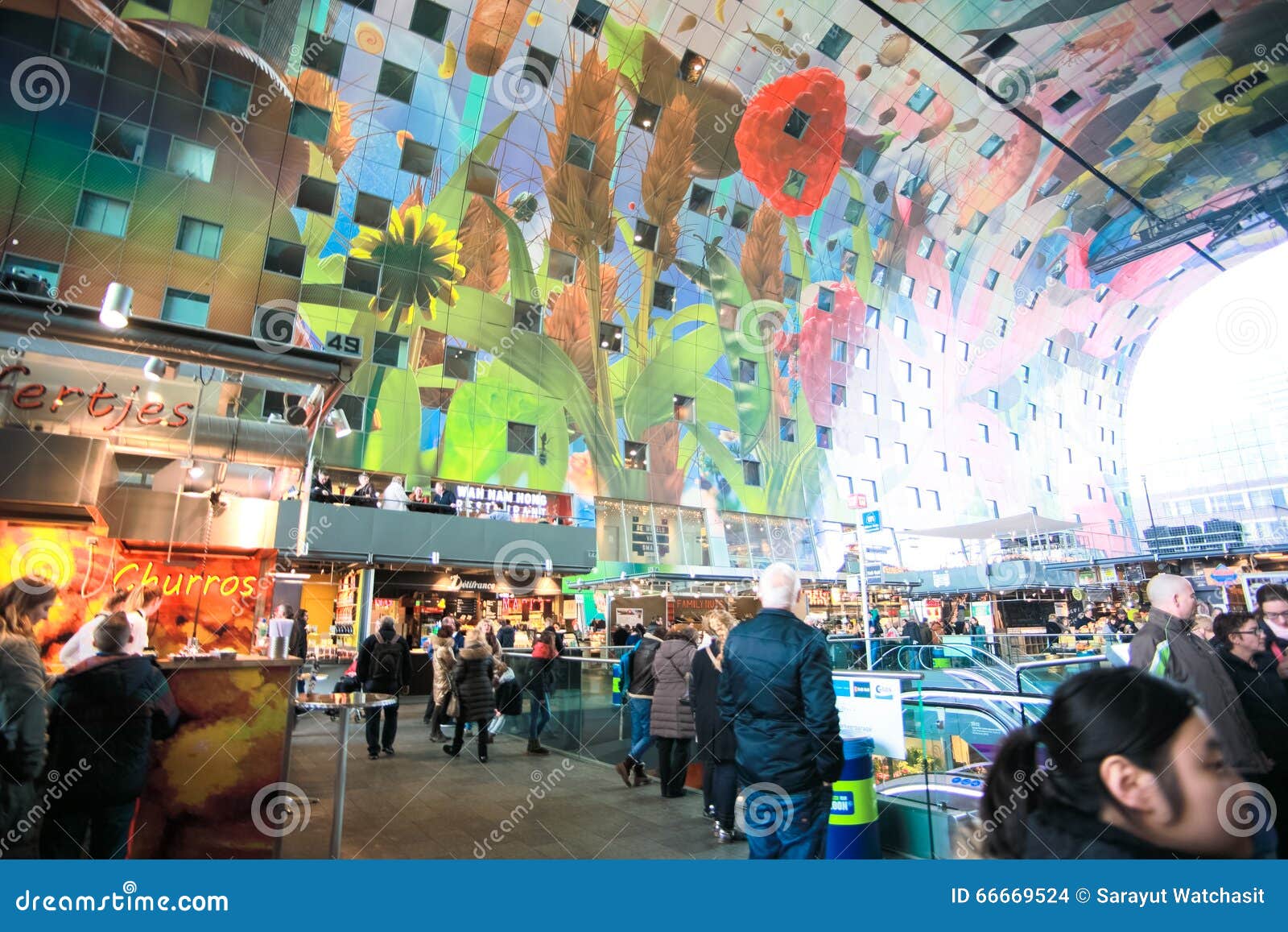 Rotterdam Market Hall Ceiling Editorial Image | CartoonDealer.com #68535806