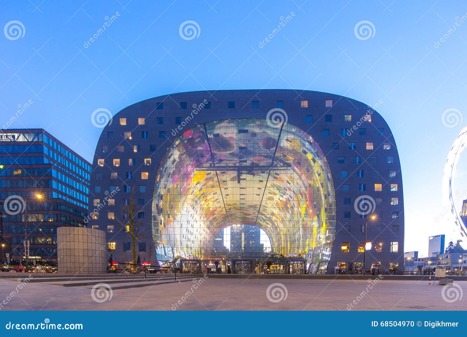 Rotterdam-Markt Hall redaktionelles bild. Bild von decke - 68504970