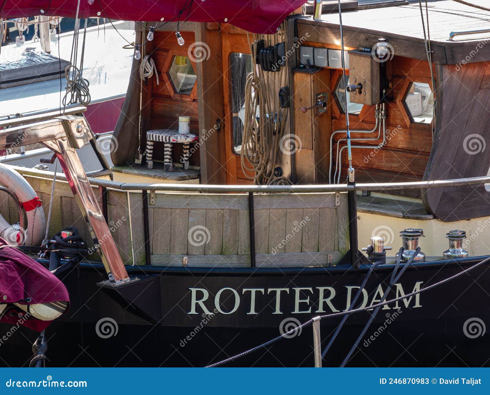 Rotterdam boat editorial stock photo. Image of retro - 246870983