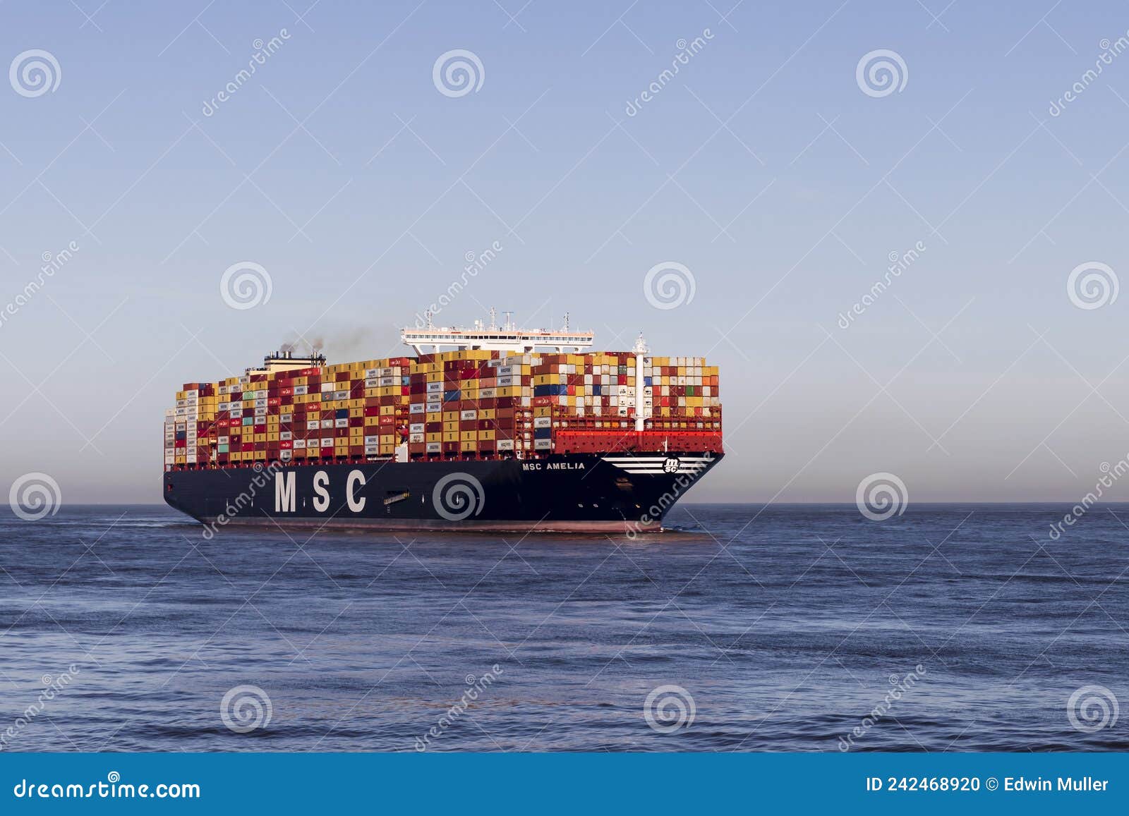 Rotterdam, Netherlands - 2-26-2022: Container Vessel MSC Amelia at the ...