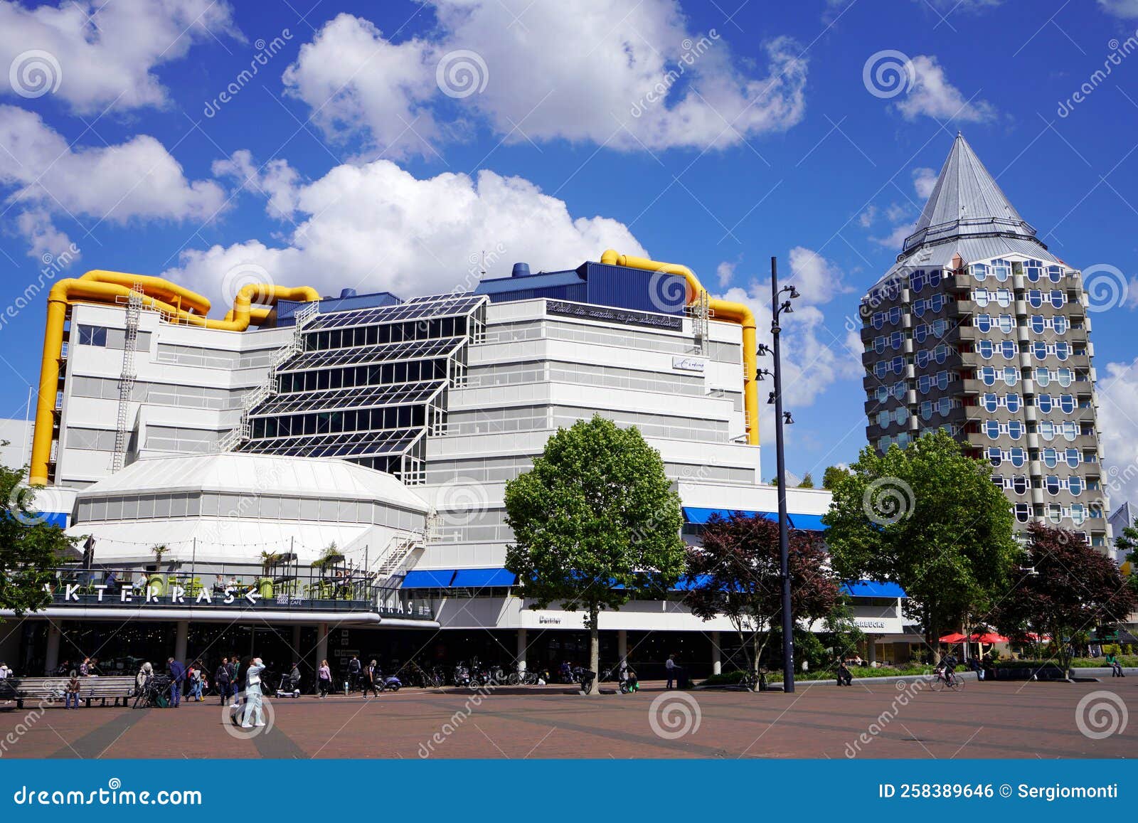 ROTTERDAM, NETHERLANDS - JUNE 9, 2022: Rotterdam Cityscape with ...