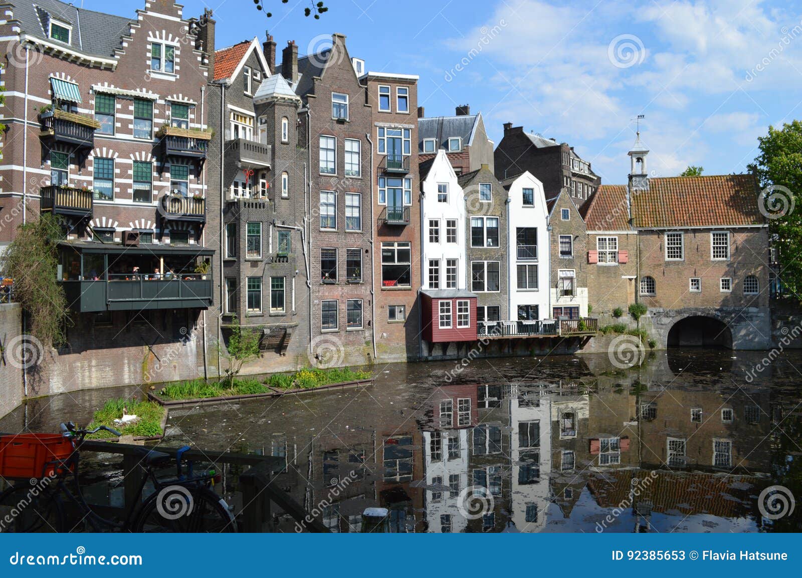 Rotterdam in Netherlands stock image. Image of canal - 92385653