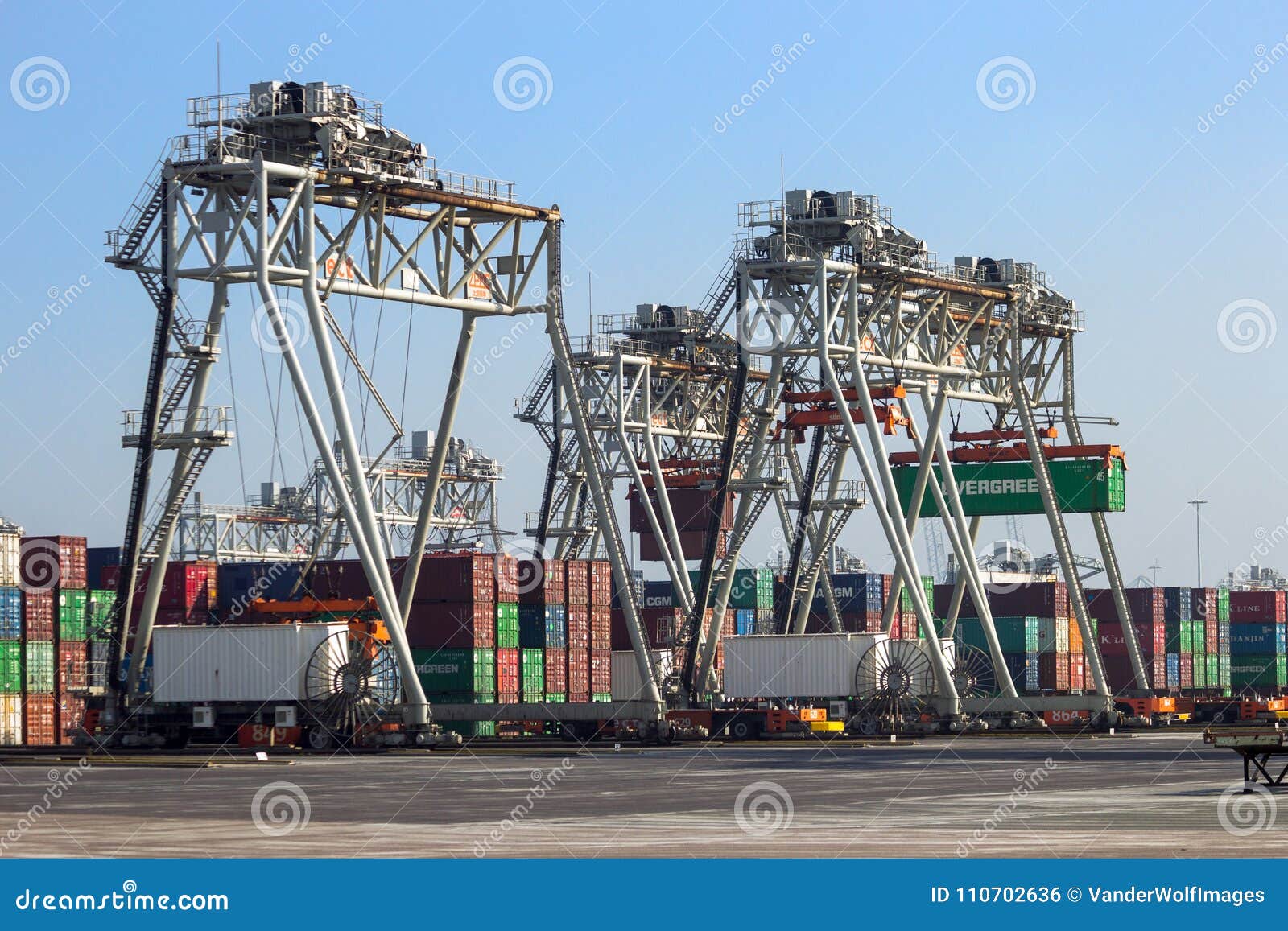 AGV Automated Guided Vehicle On Quay Alongside A Ship In The Port Of ... AGV Automated Guided Vehicle On Quay Alongside A Ship In The Port Of ...