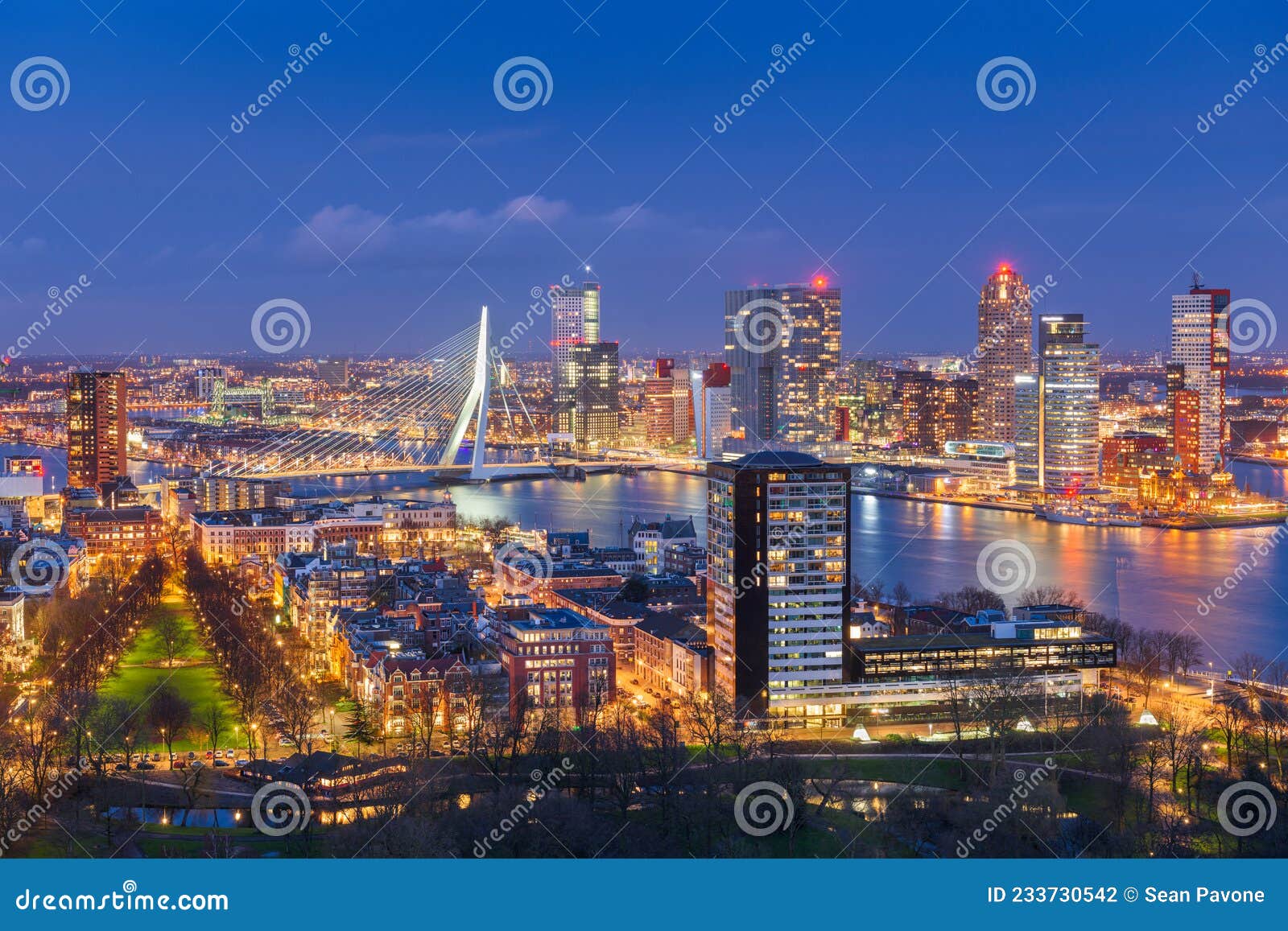 Rotterdam, Netherlands Pinned On A Map Of Europe Stock Photography ...
