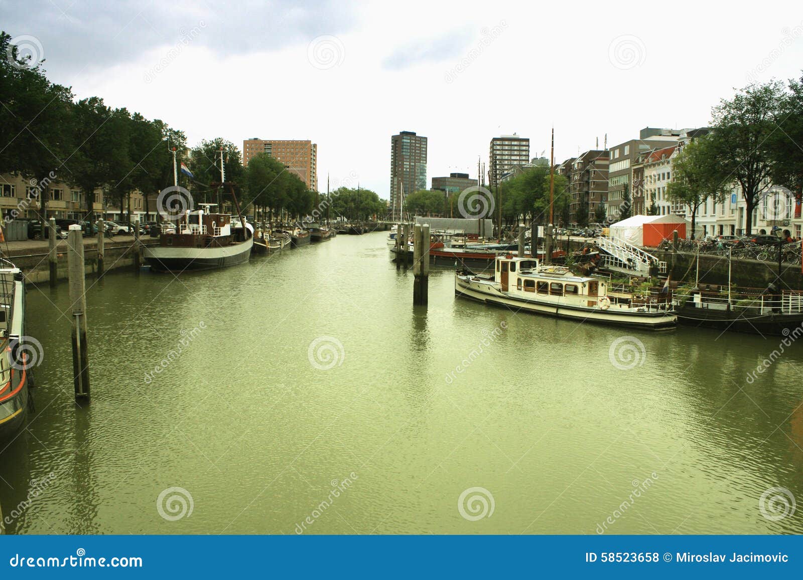 Rotterdam Pier, Netherlands; Europe Stock Photo - Image of import ...