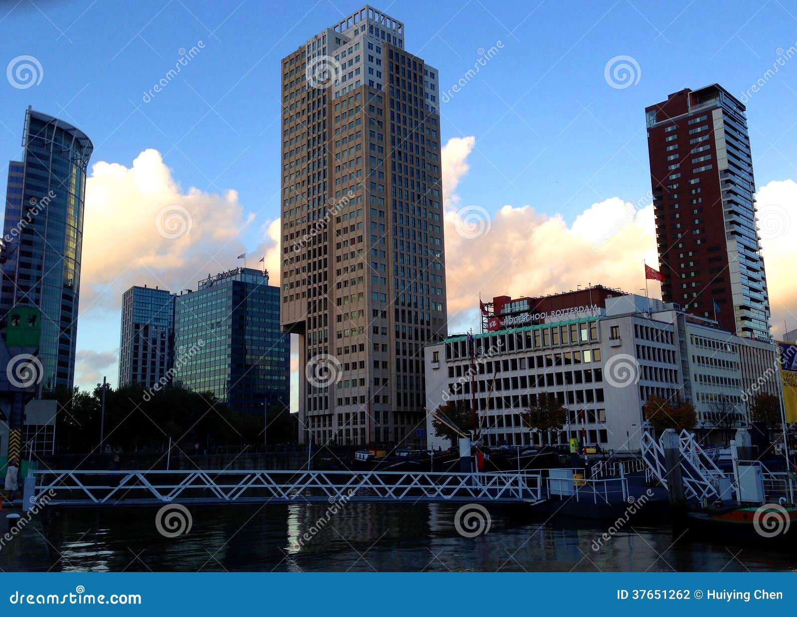 Rotterdam sky view editorial photography. Image of netherland - 37651262