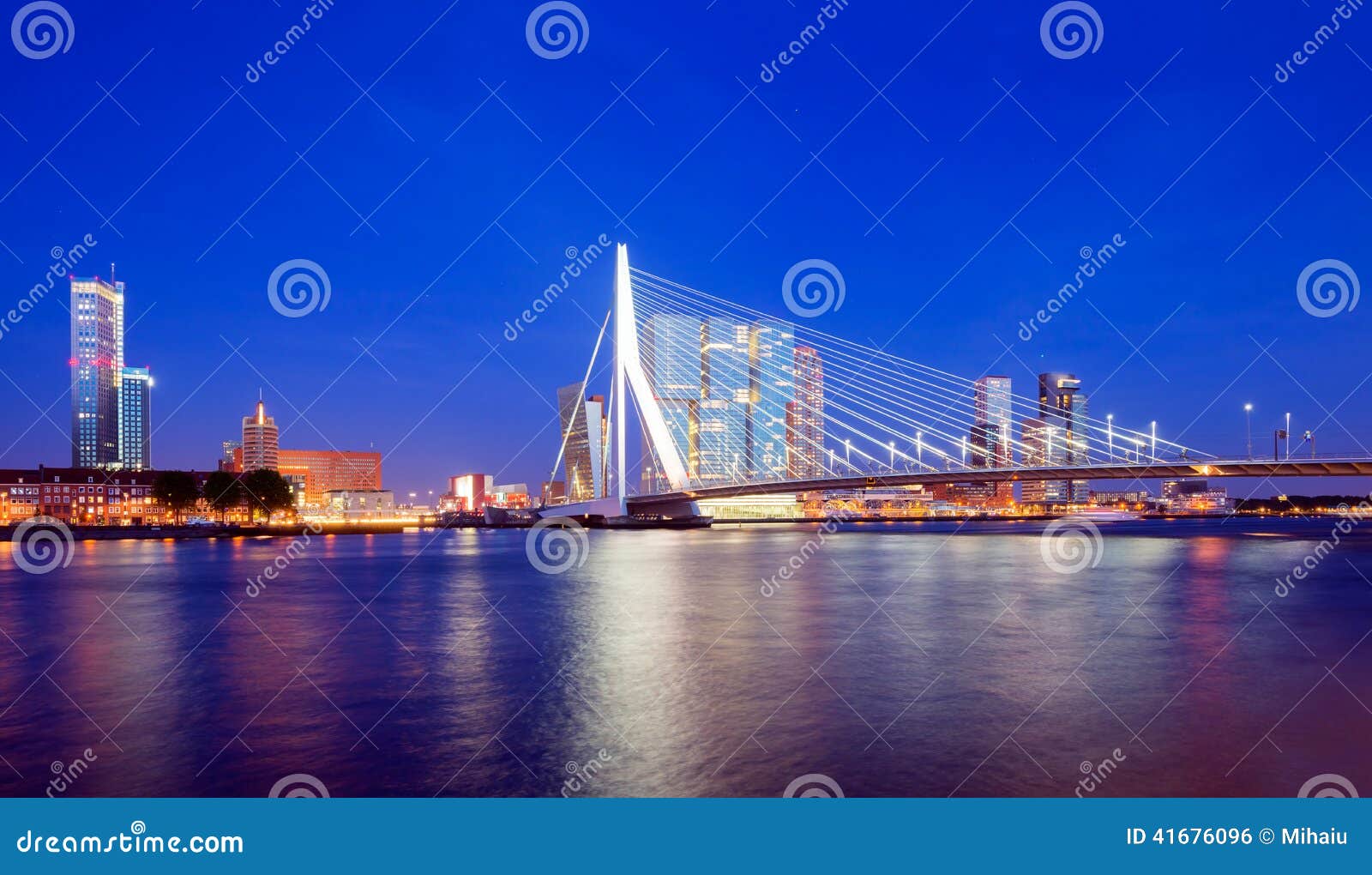 Rotterdam Skyline editorial photo. Image of center, maas - 41676096