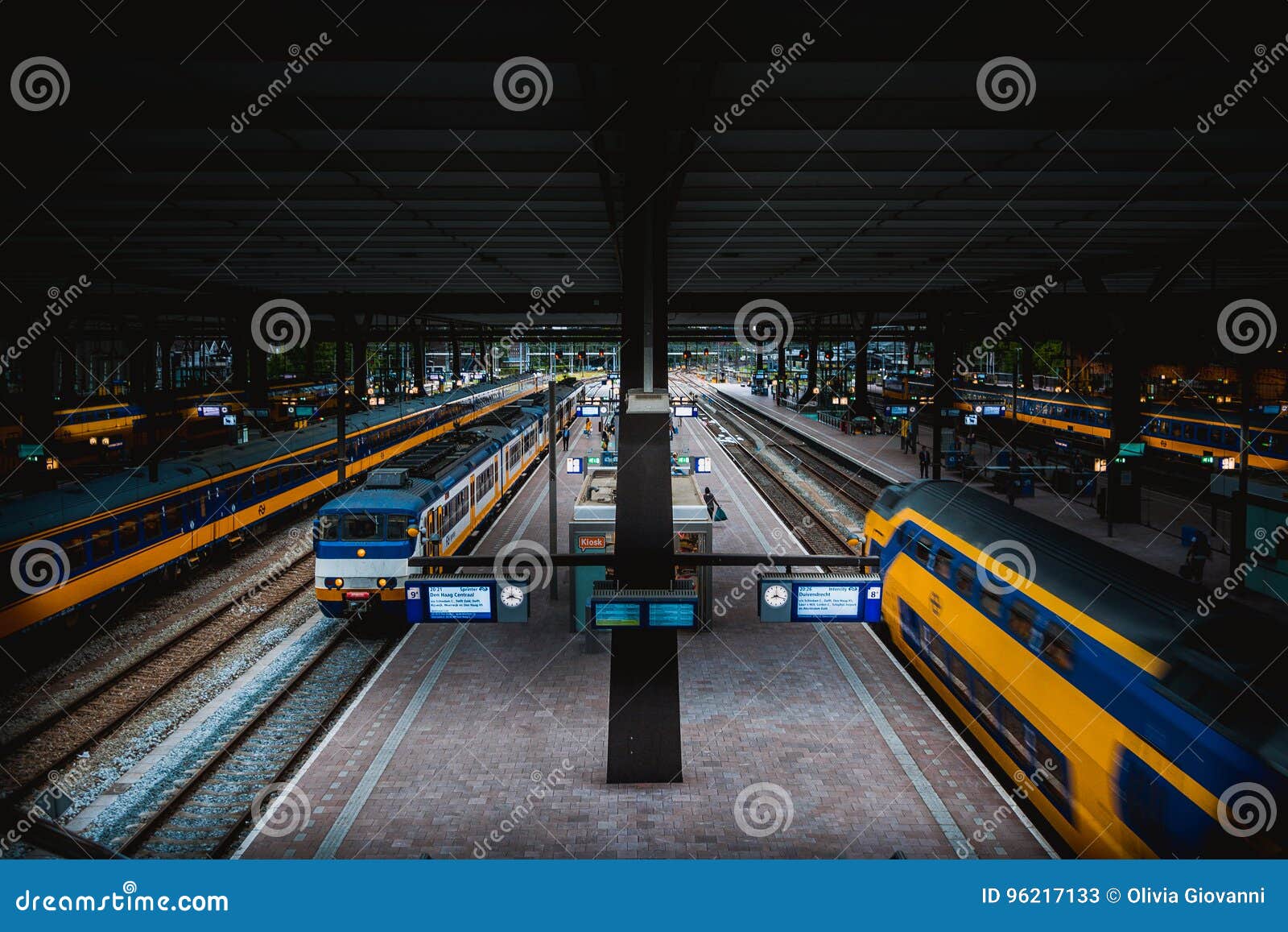 Rotterdam train station editorial stock photo. Image of train - 96217133