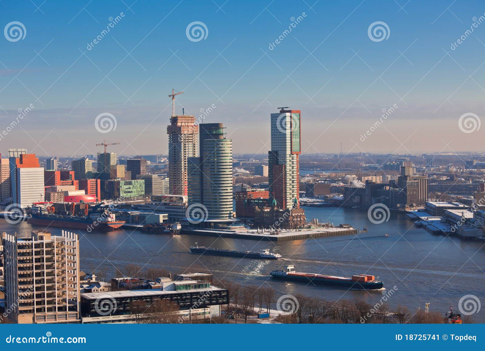 Rotterdam View From Above Royalty-Free Stock Photography ...