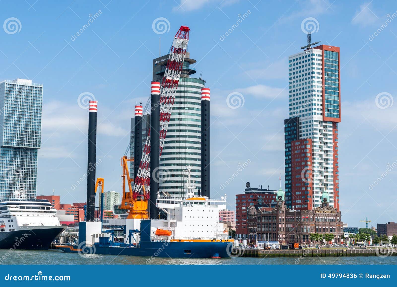 Rotterdams Moderne Architektur Bei Kop Van Zuid Redaktionelles Foto ...